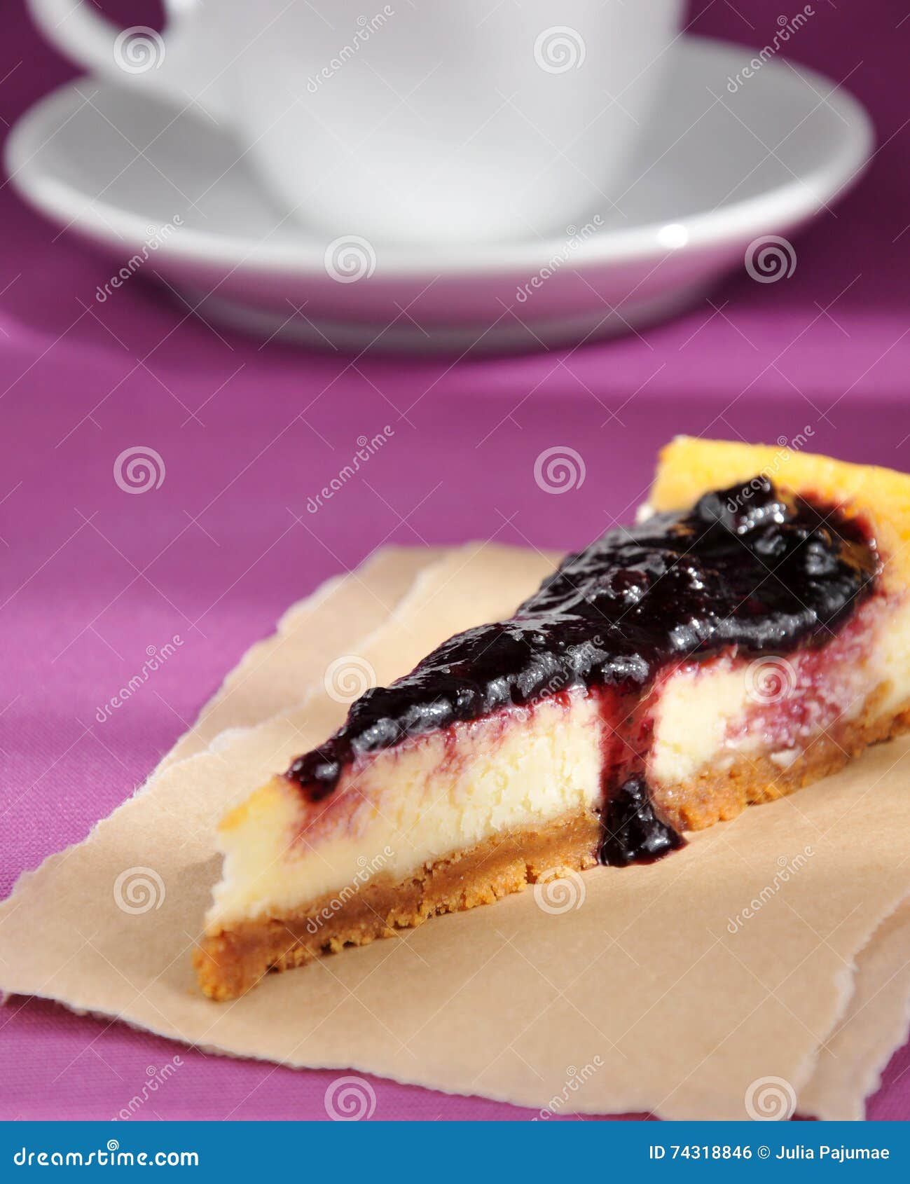 Primer De La Rebanada Del Pastel De Queso Foto de archivo - Imagen de ...