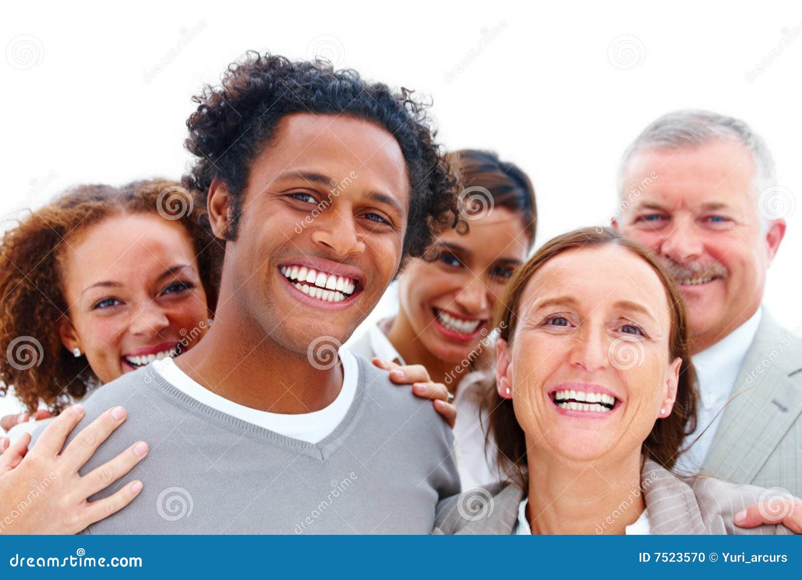 Primer De Las Personas Alegres Del Asunto Sobre Blanco Foto de archivo ...