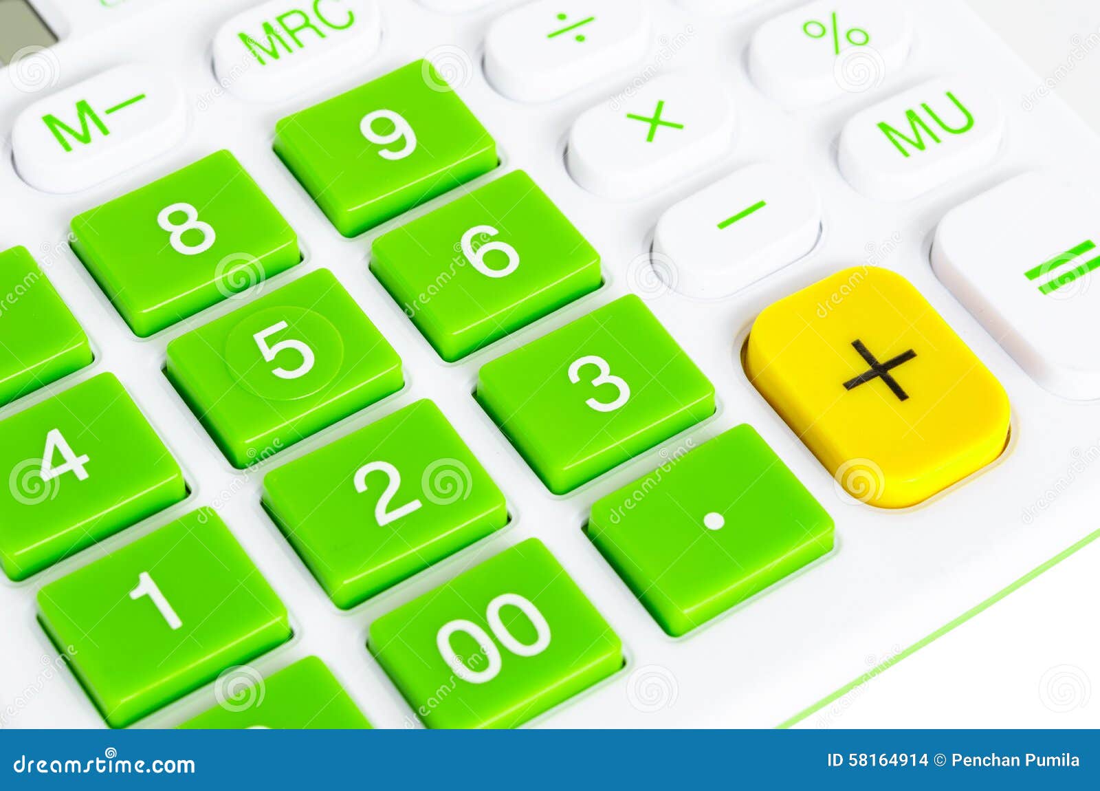 Primer De Los Botones De La Calculadora Foto de archivo - Imagen de ...