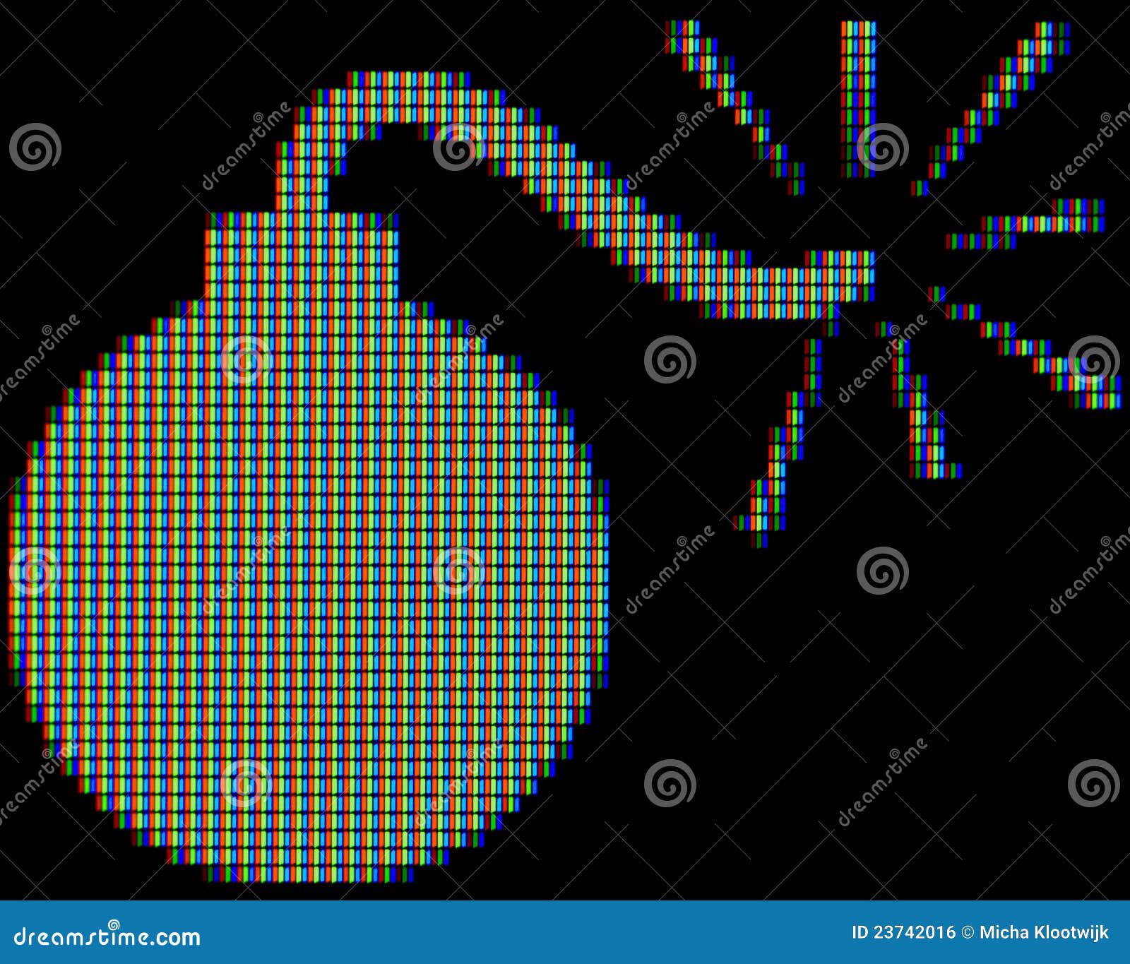 Primer De Un Símbolo De La Bomba Stock de ilustración - Ilustración de ...