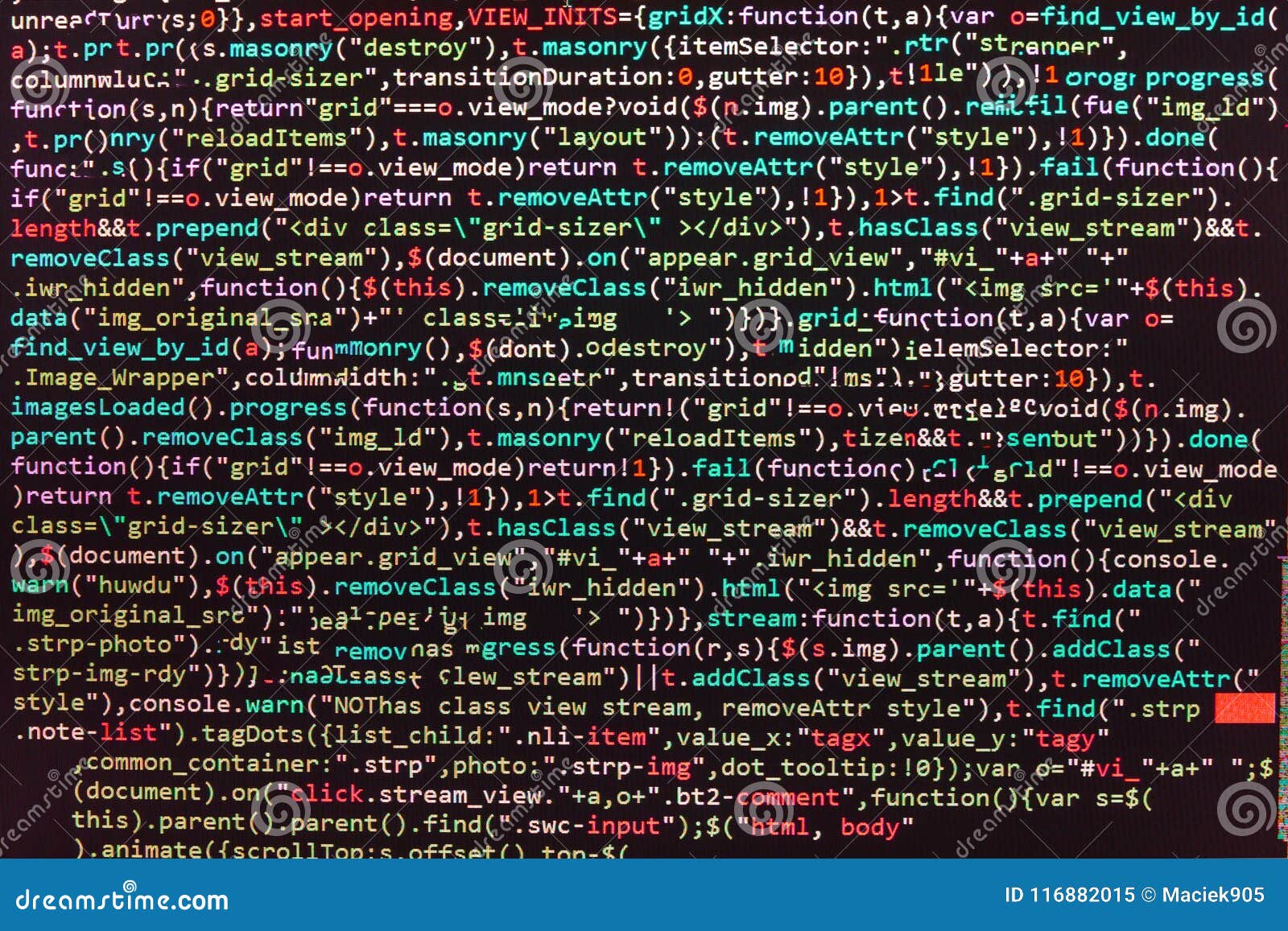 Primer Del Código De Java Script, Del CSS Y Del HTML Imagen de archivo - Imagen de abierto, java ...