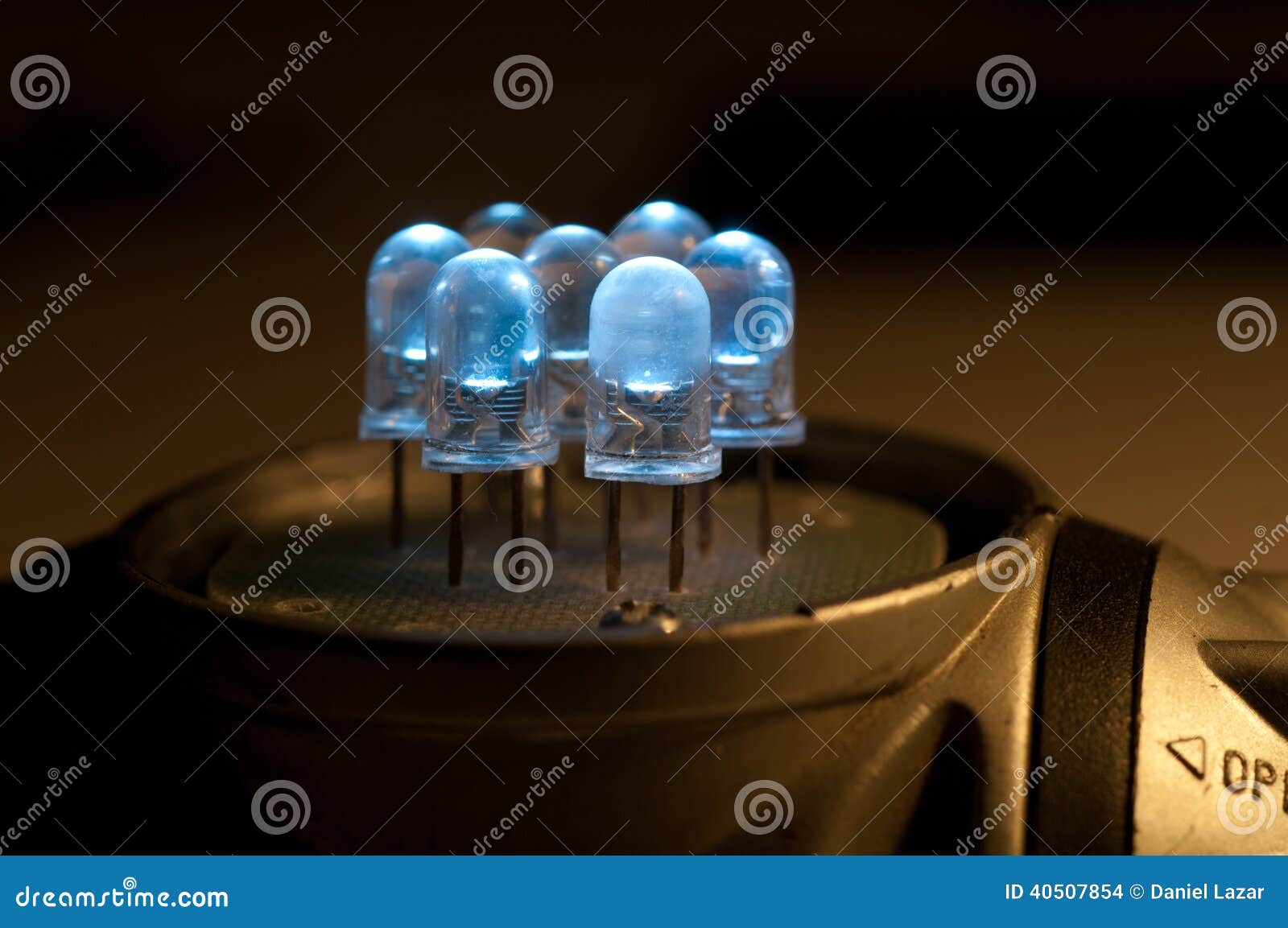 Primer del LED foto de archivo. Imagen de circuito, eléctrico - 40507854