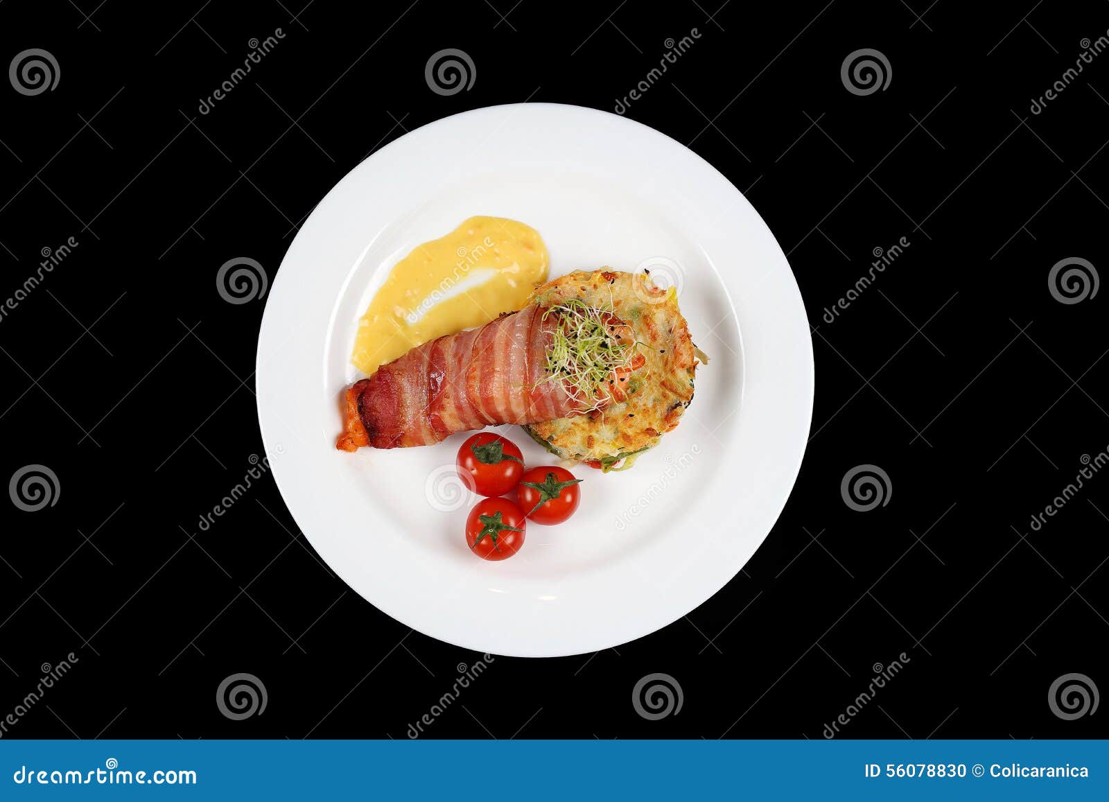 Primer plato en una placa foto de archivo. Imagen de servido - 56078830