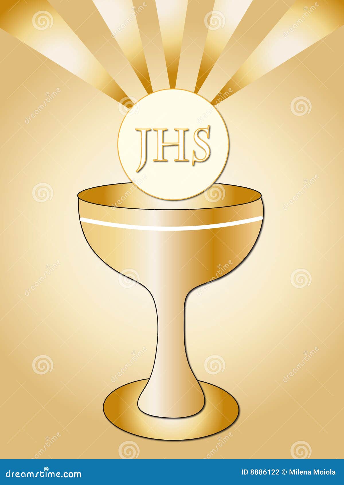 Primera comunión stock de ilustración. Ilustración de santo - 8886122