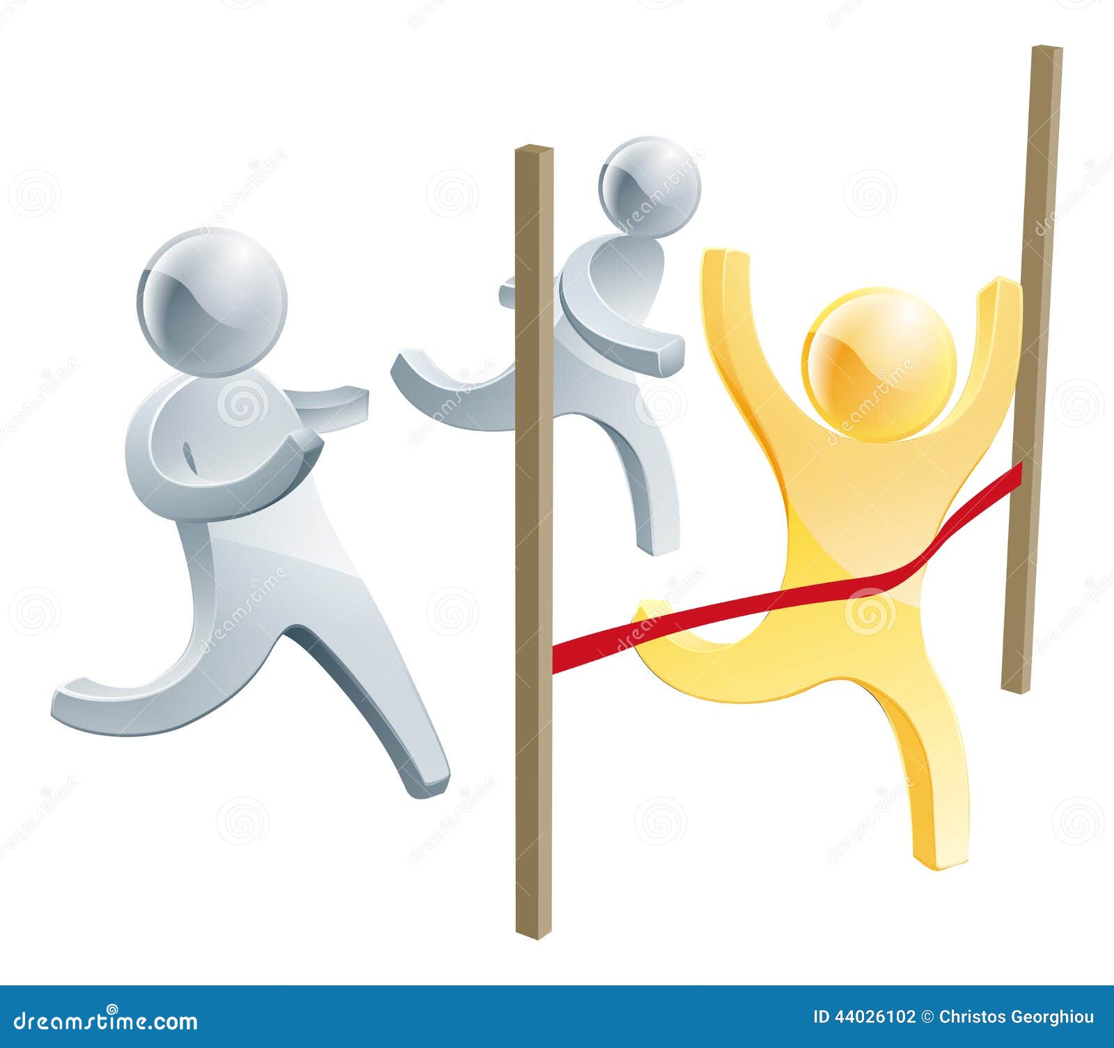 Primero Al Concepto Del Final Ilustración del Vector - Ilustración de ...