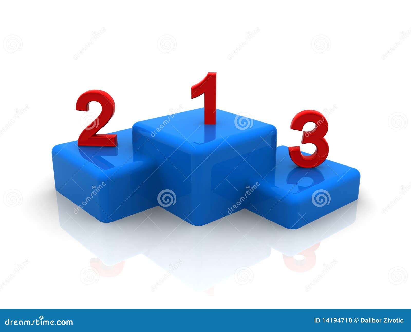 Primero, Segundo Y Tercer Lugar Stock de ilustración - Ilustración de ...