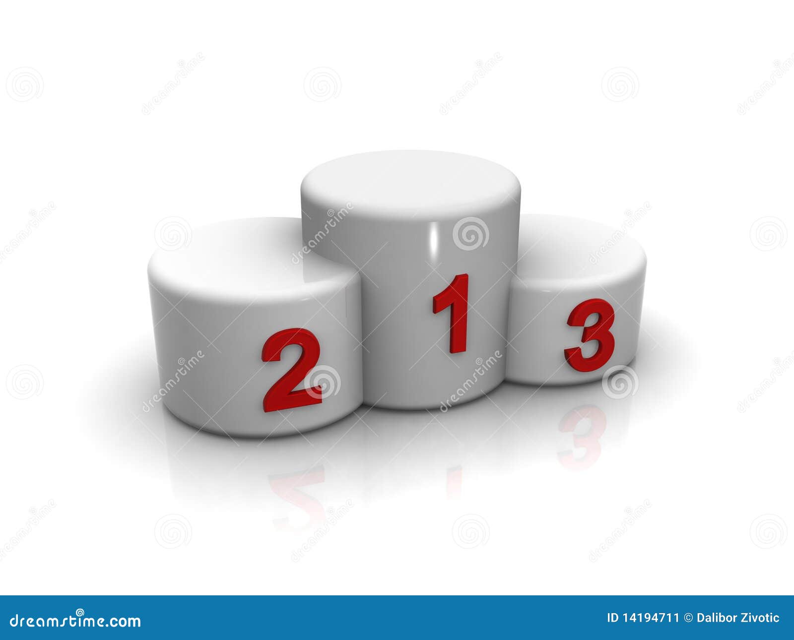 Primero, Segundo Y Tercer Lugar Stock de ilustración - Ilustración de ...
