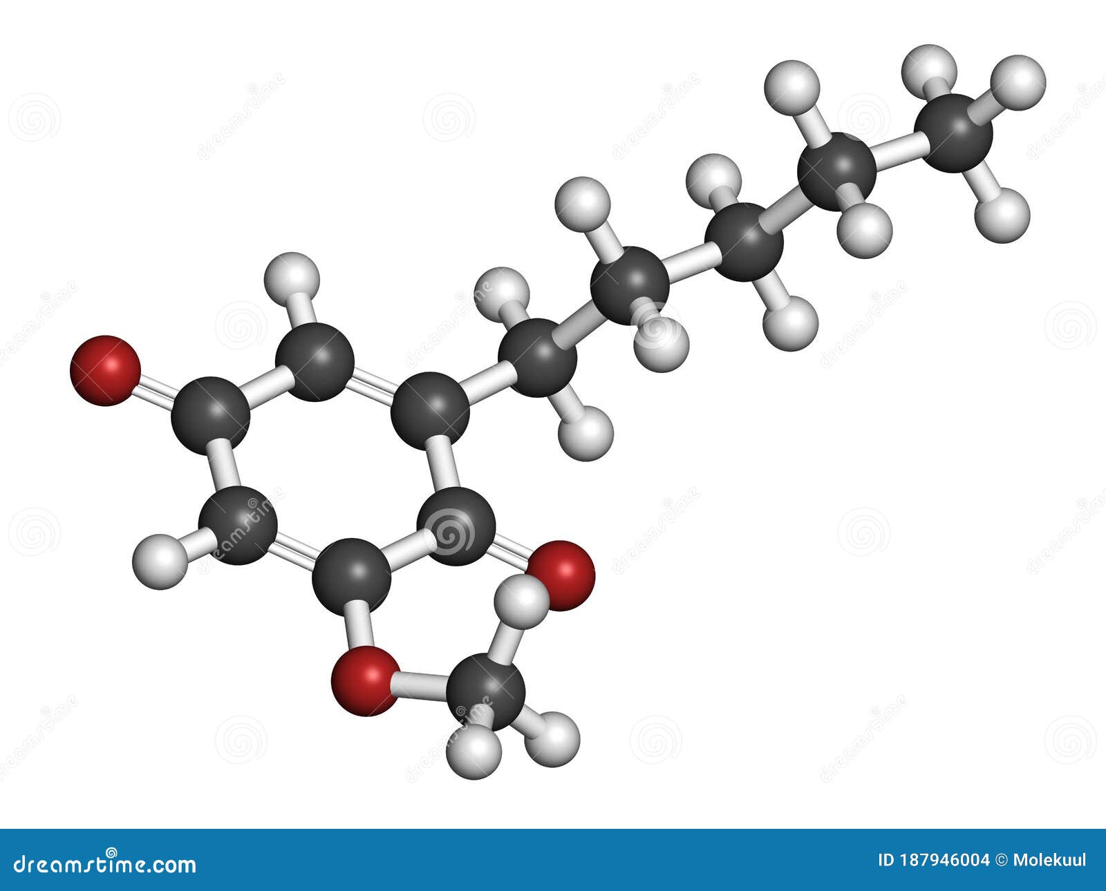 Primin Primrose Plant Allergen Molecule. 3D Rendering Stock ...