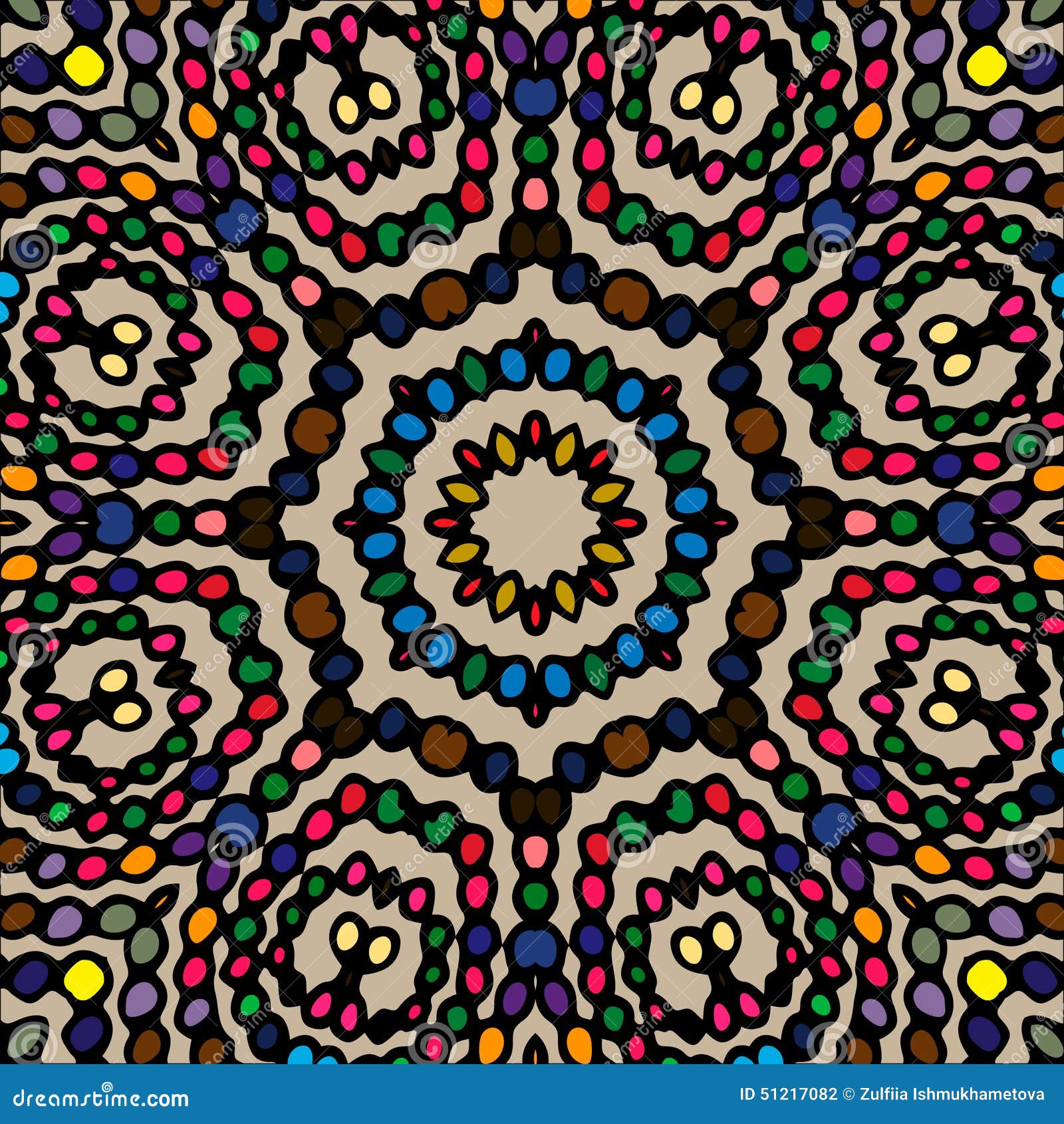 Primitive Abstract Paisley Pattern Stock Photo | CartoonDealer.com ...