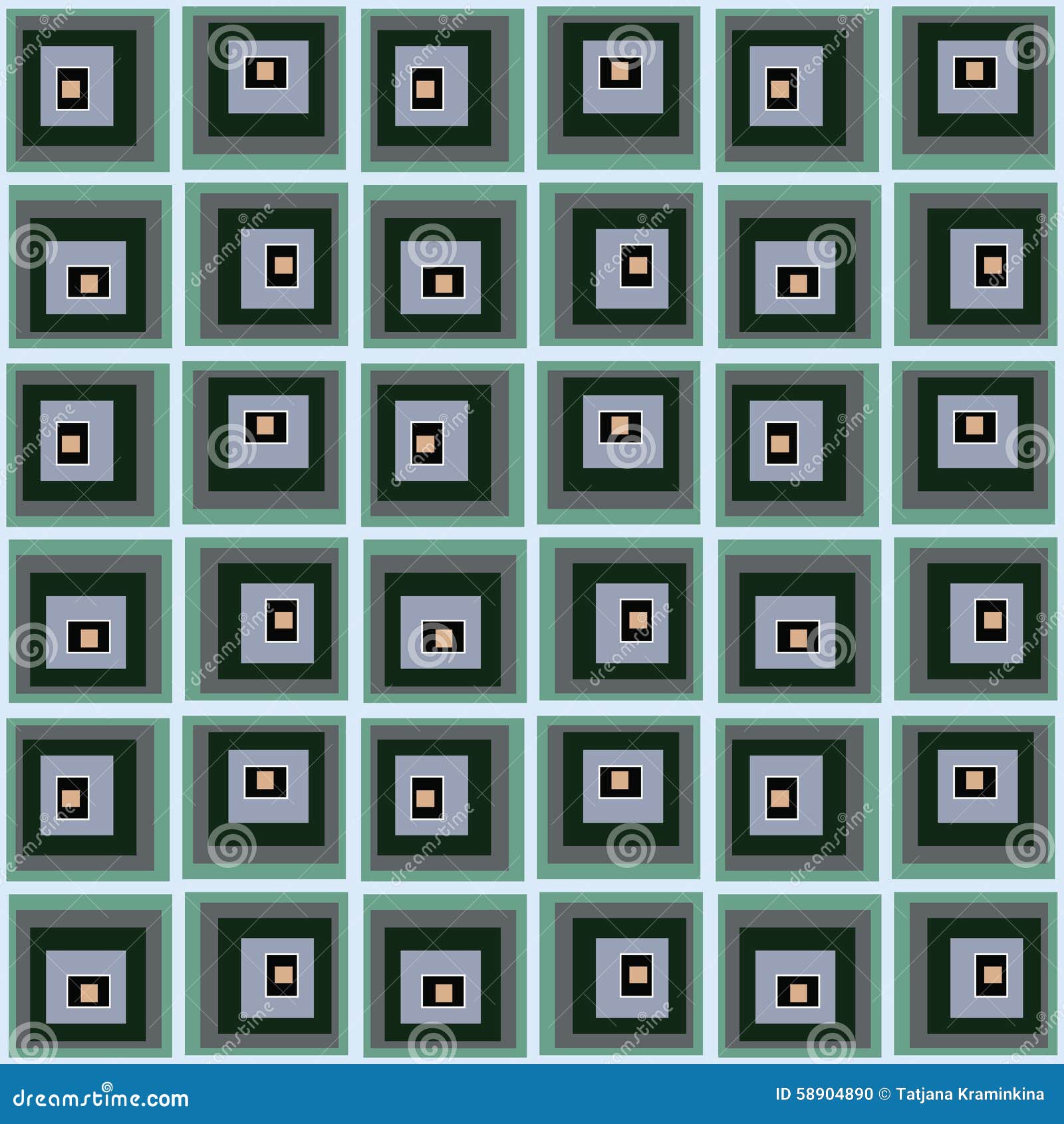 Primitive Abstract Pattern of Squares Rectangles Stock Vector ...