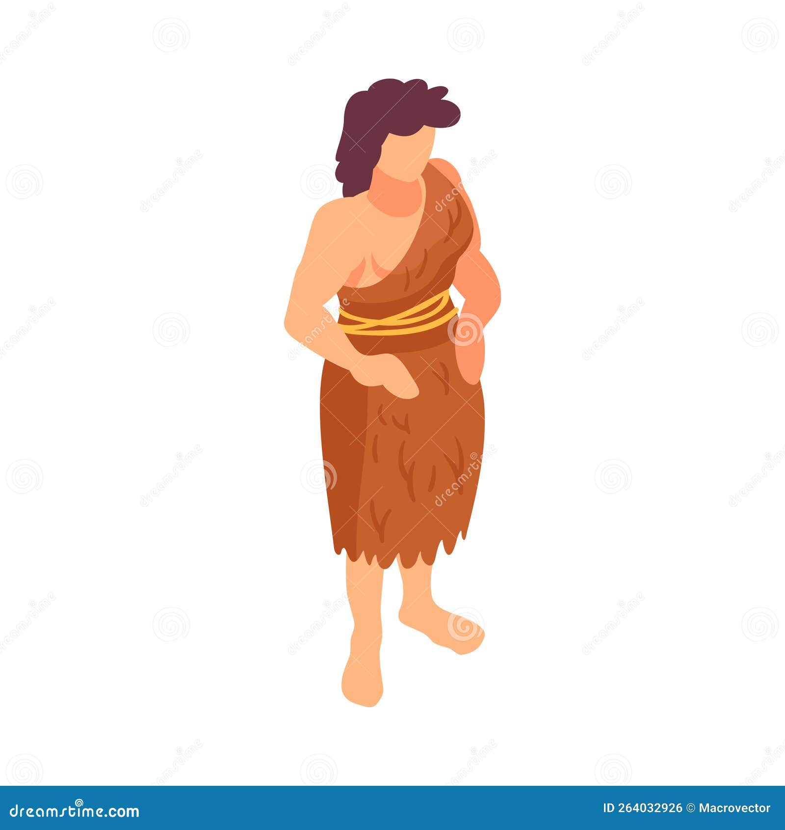 Primitive Age Person Composition Stock Vector - Illustration of history ...