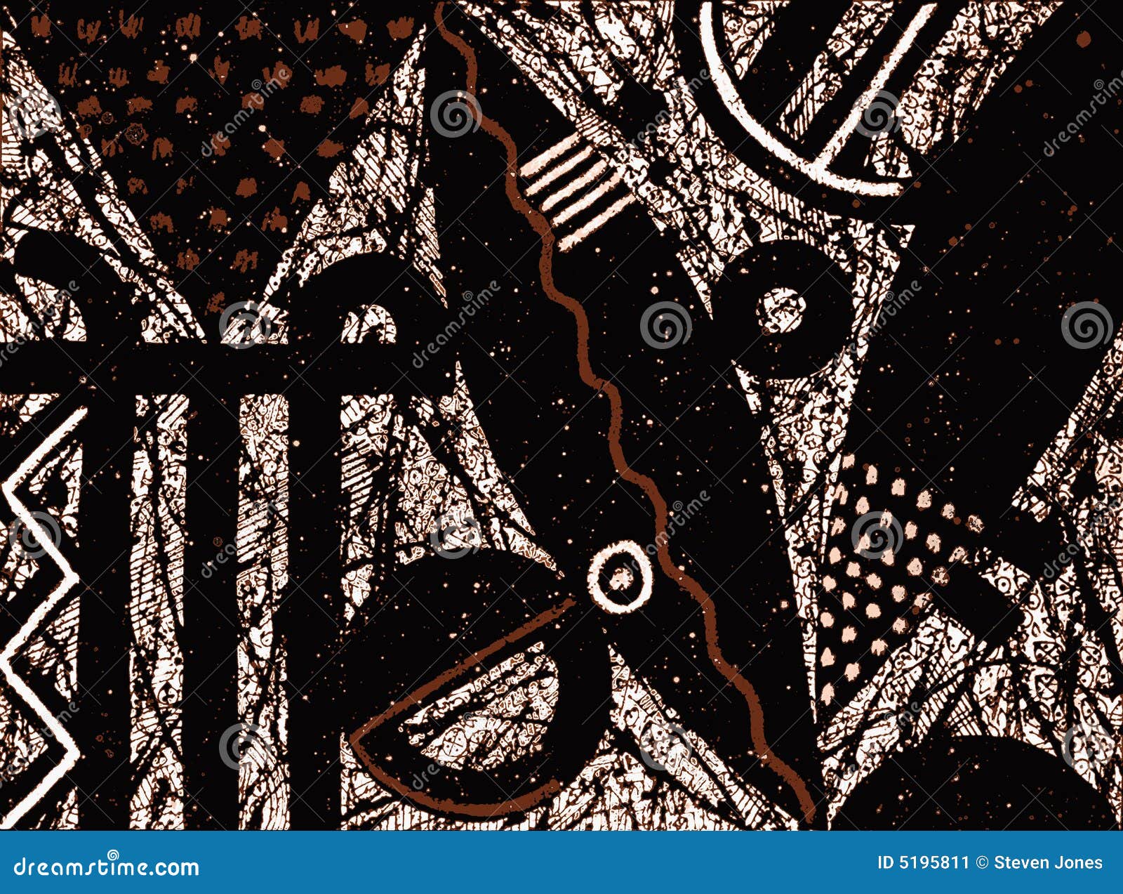 Primitive Animals Three stock illustration. Illustration of cave - 5195811