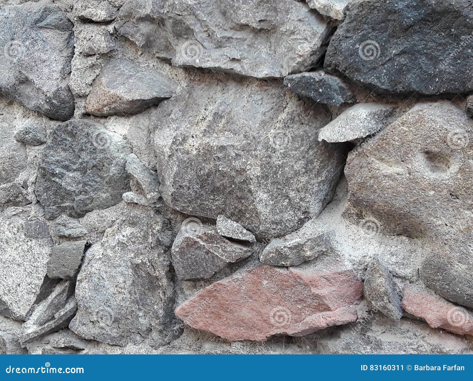 Background Texture Primitive Stone Wall Rustic Old Gray Pink Black ...