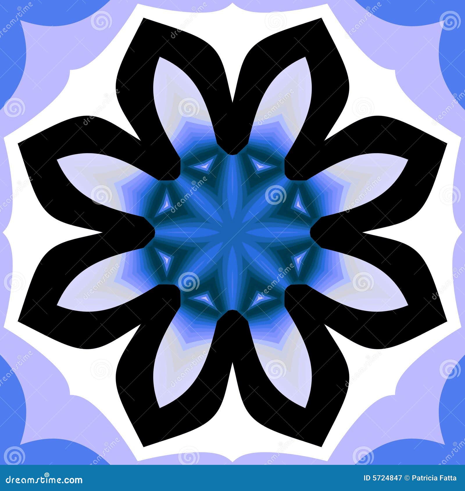 Primitive Floral Outline Picture. Image: 5724847