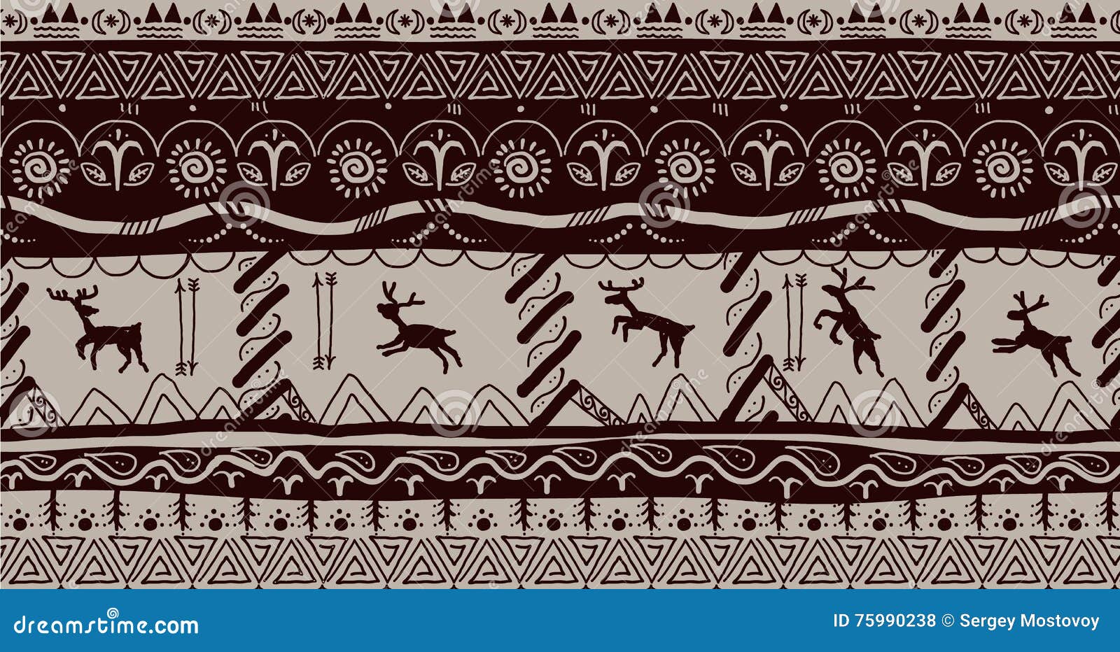 Primitive stock vector. Illustration of drawn, mexican - 75990238