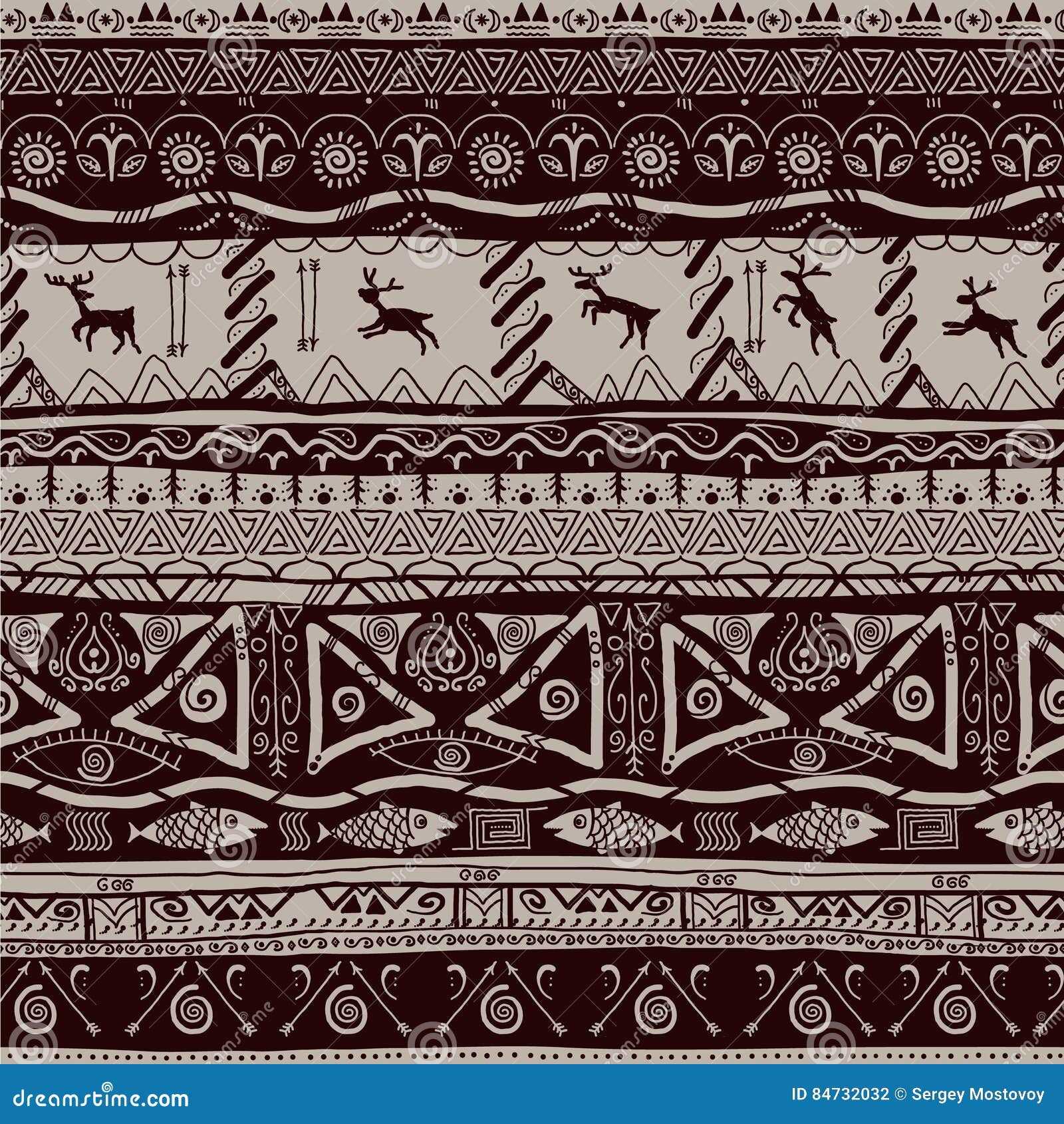 Primitive stock vector. Illustration of graphic, decor - 84732032