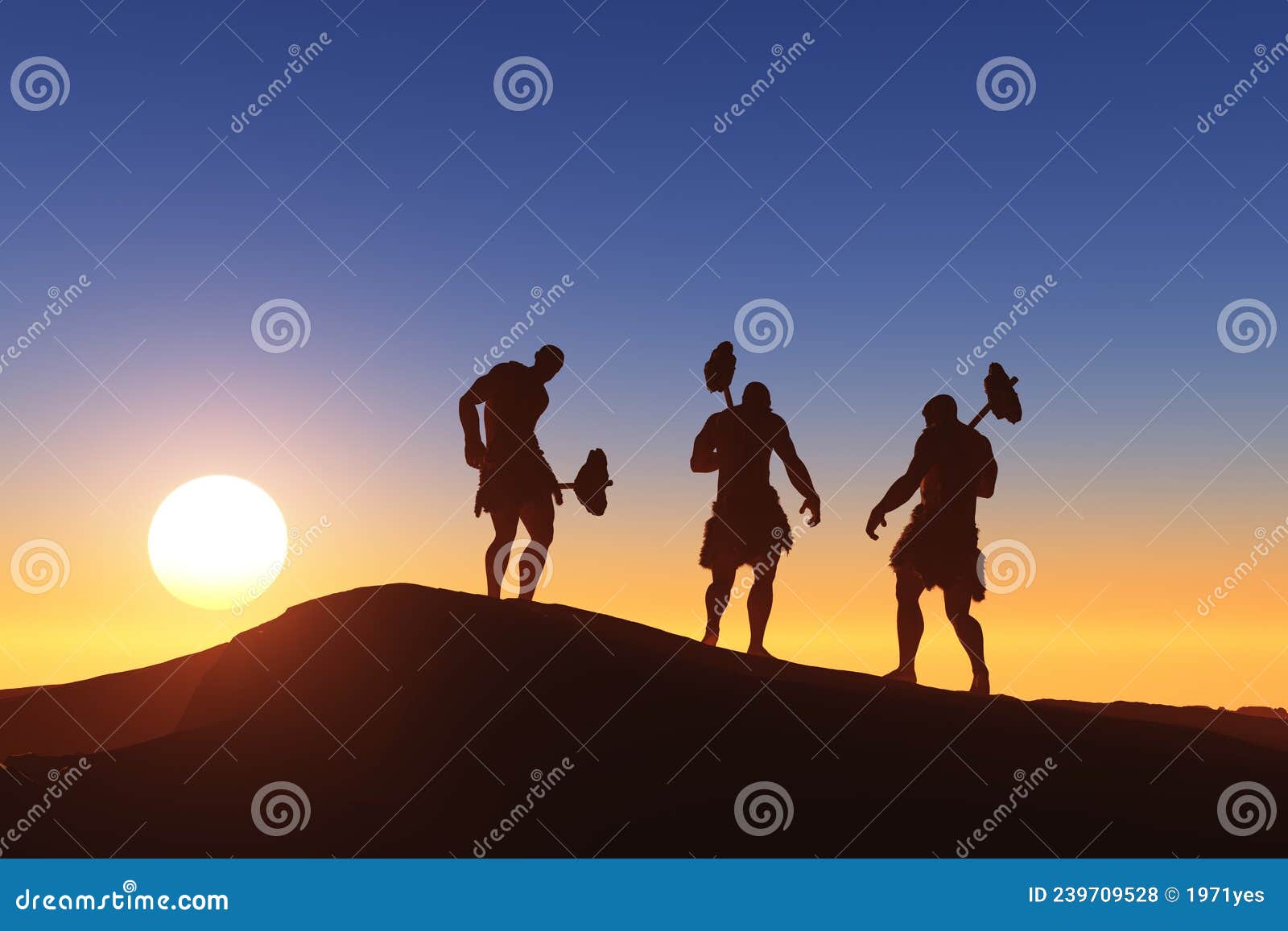 Primitive man stock illustration. Illustration of stone - 239709528