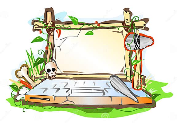 Primitive pc stock illustration. Illustration of retro - 1464278