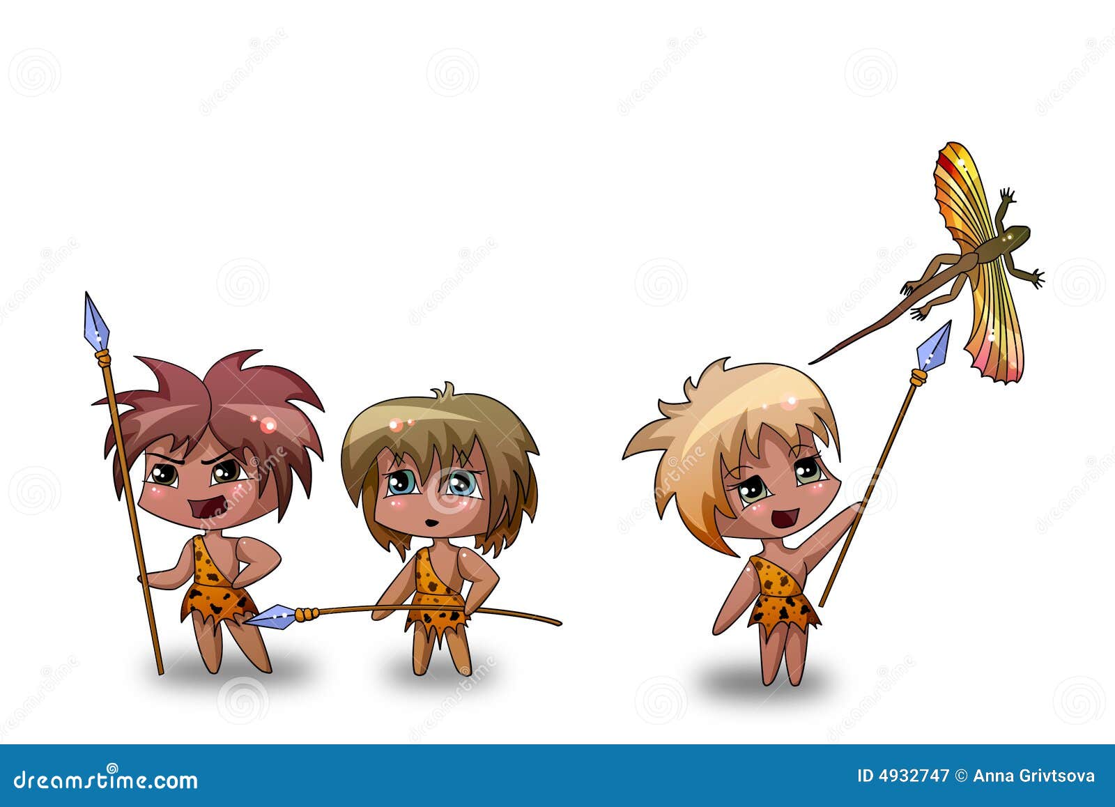 Primitive people stock illustration. Illustration of person - 4932747