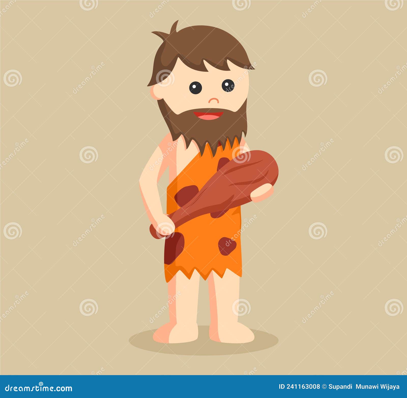 Primitive People Character Profession Design Vector Stock Vector ...