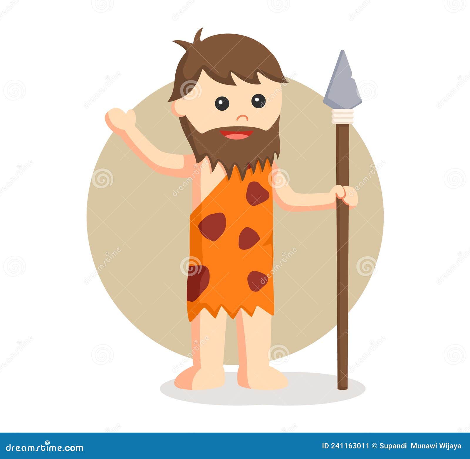 Primitive People Character Profession Design Vector Stock Vector ...