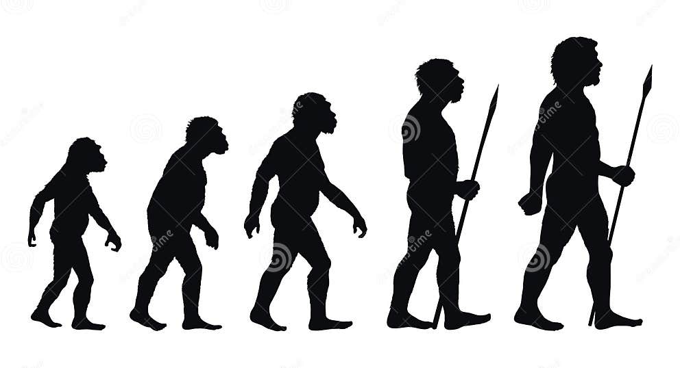 Primitive people stock vector. Illustration of development - 32961698