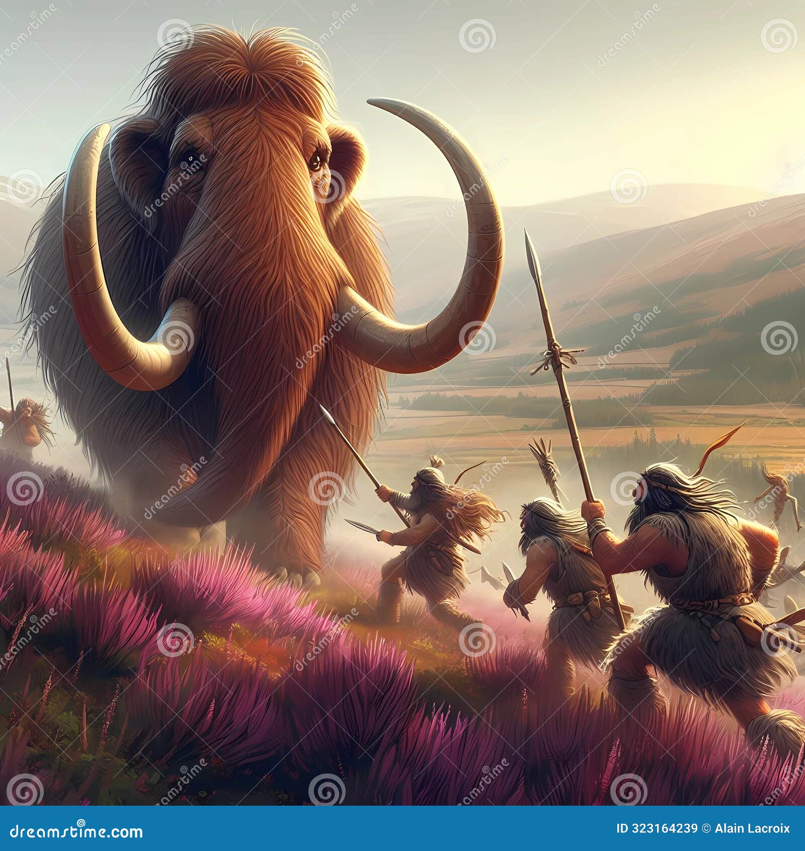 Stone Age Mammoth Cartoon Animation Sprite Vector Illustration ...