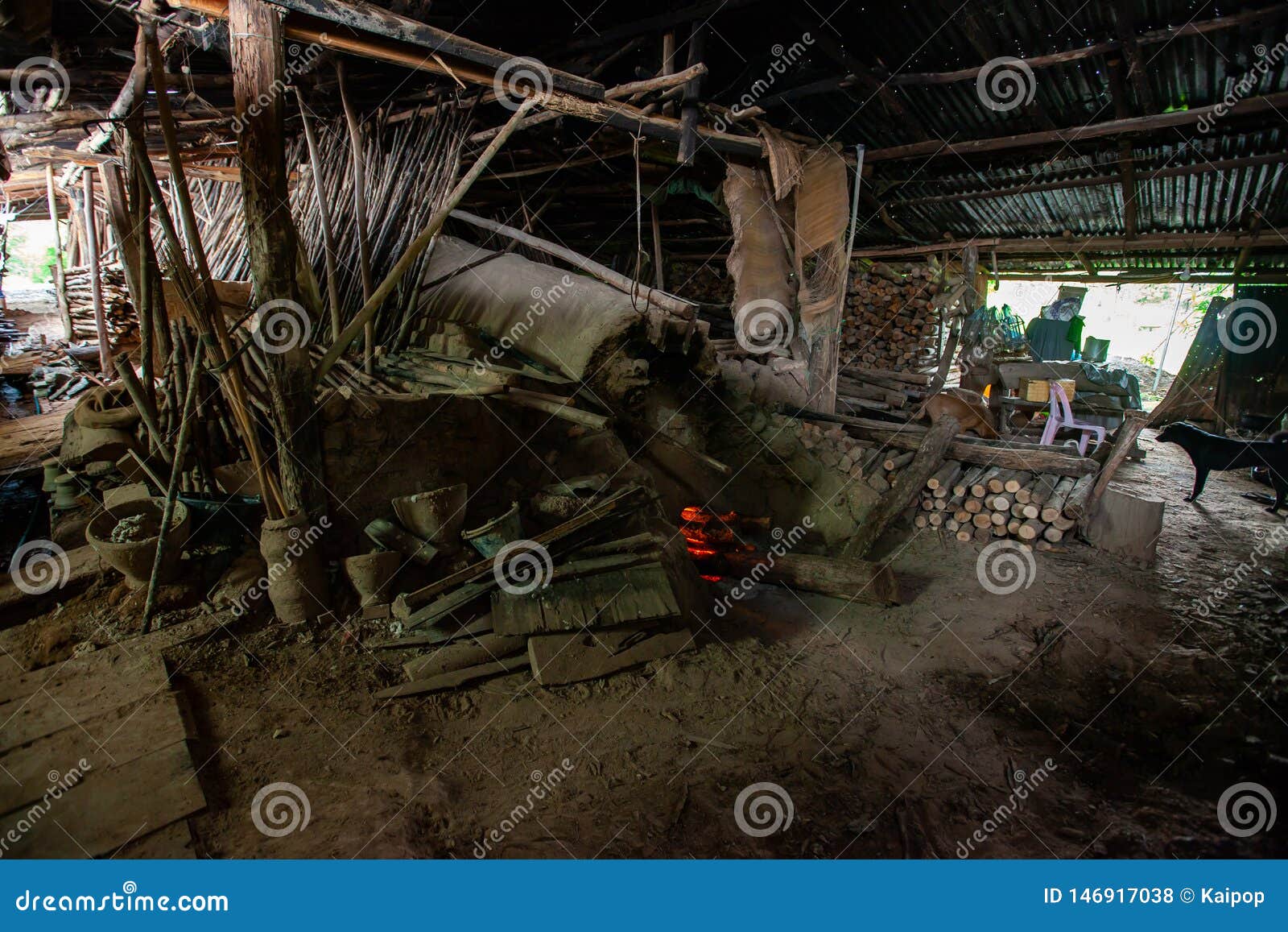 Primitive Technology, Termite Clay Kiln Stock Photo - Image of handmade ...