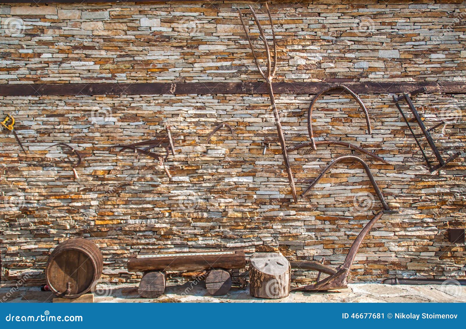 Primitive tools stock image. Image of tools, sickle, colorful - 46677681