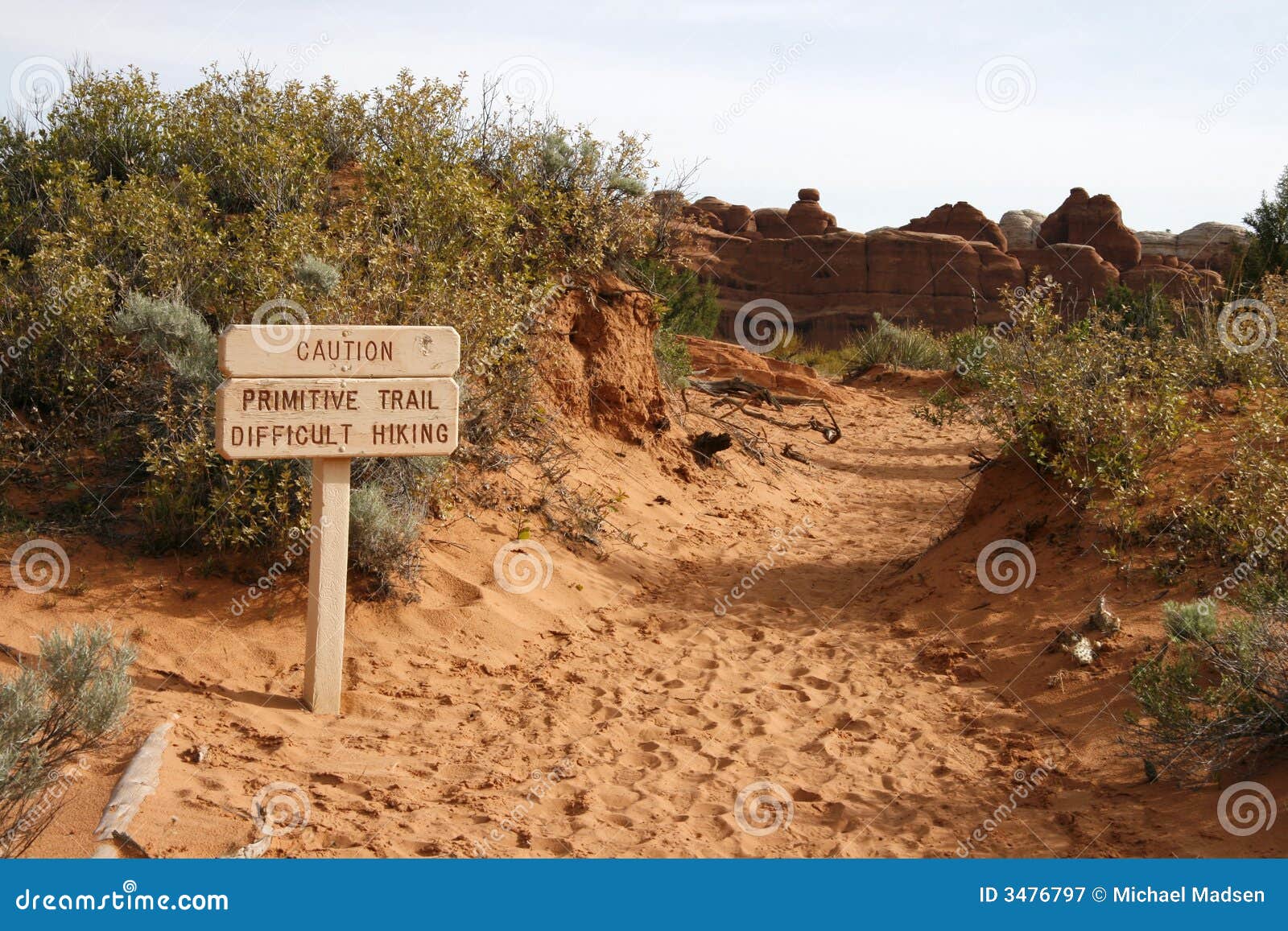 Primitive Trail stock image. Image of rocks, wood, trail - 3476797