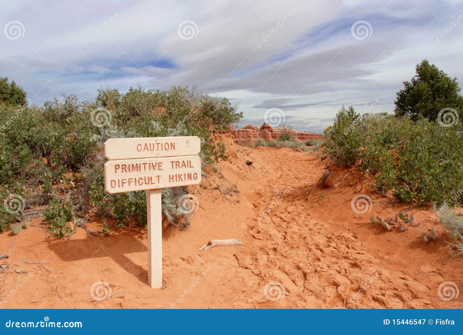 Primitive Trail at Arches National Park Stock Image - Image of national ...