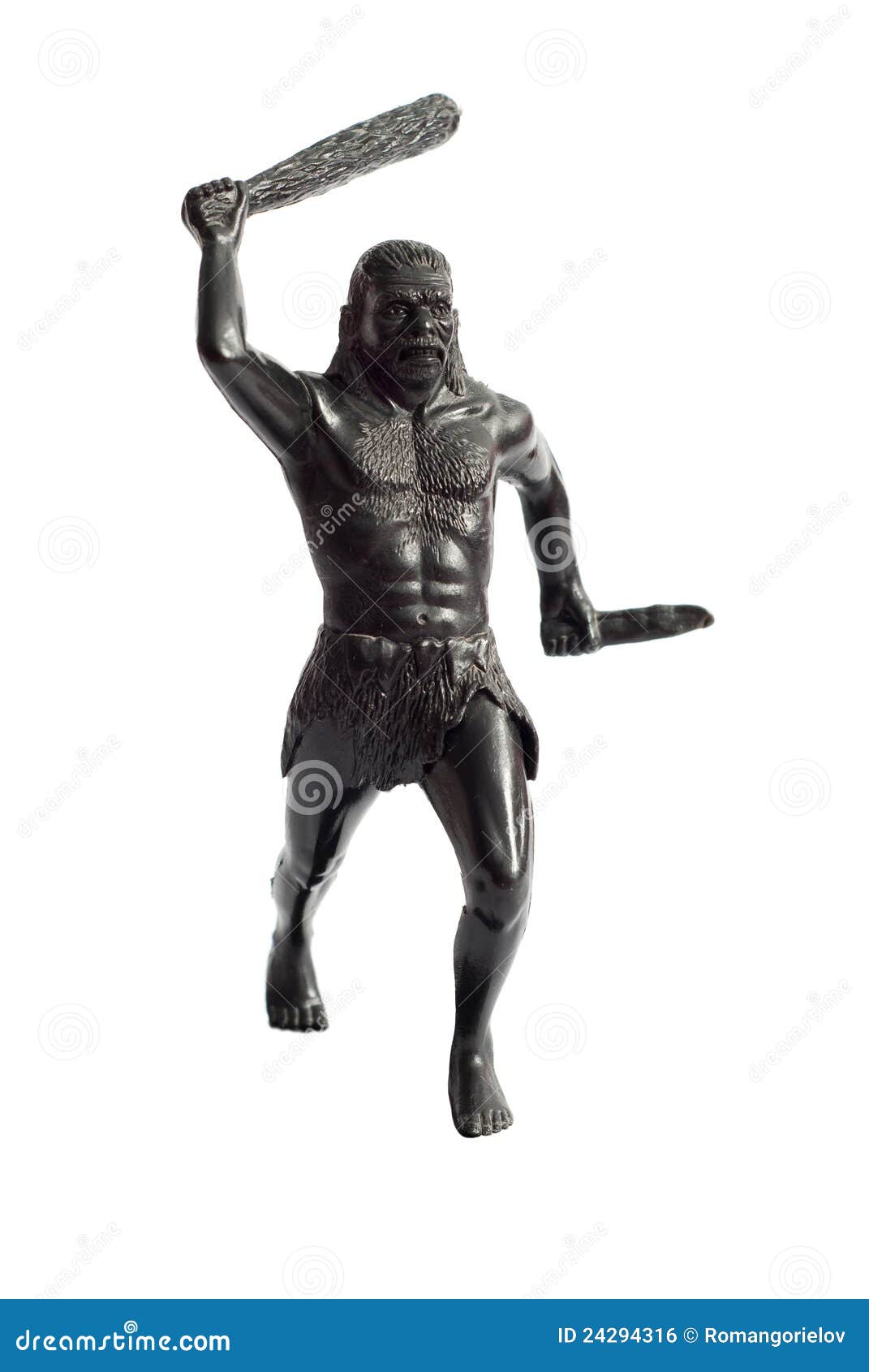 Primitive warrior stock photo. Image of background, isolated - 24294316