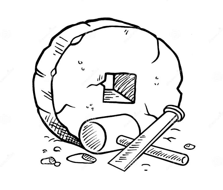 Primitive Wheel stock illustration. Illustration of primate - 153286