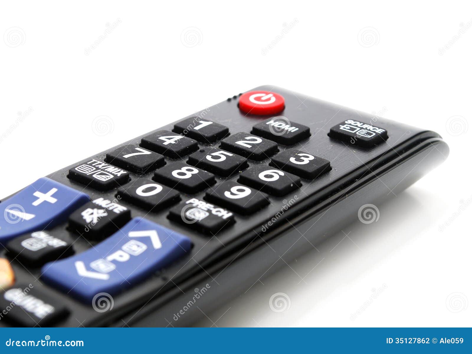 Primo Piano Del Telecomando Della TV Fotografia Stock - Immagine di ...