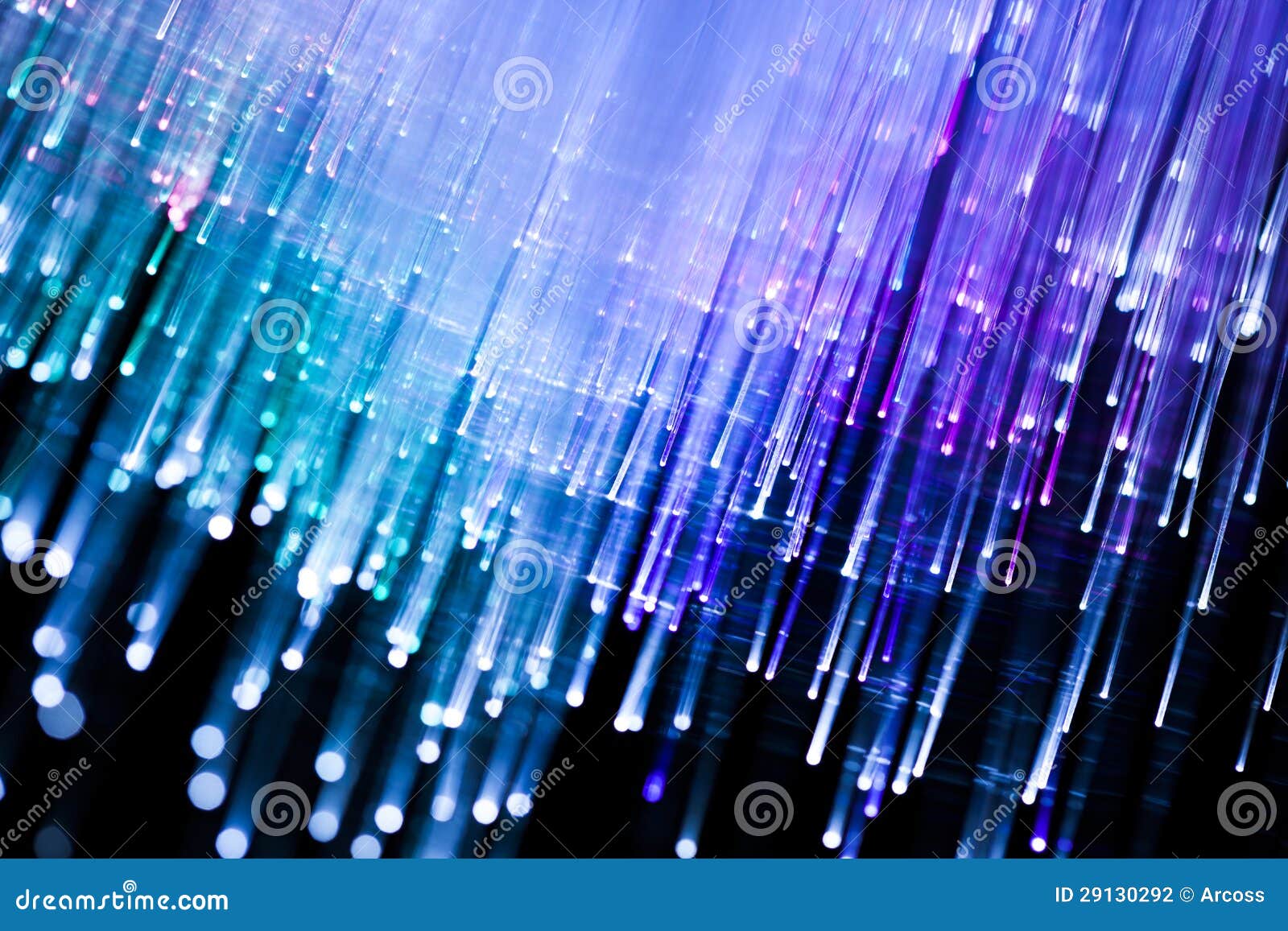 Primo Piano Di Fibre Ottiche Fotografia Stock - Immagine di cavo ...