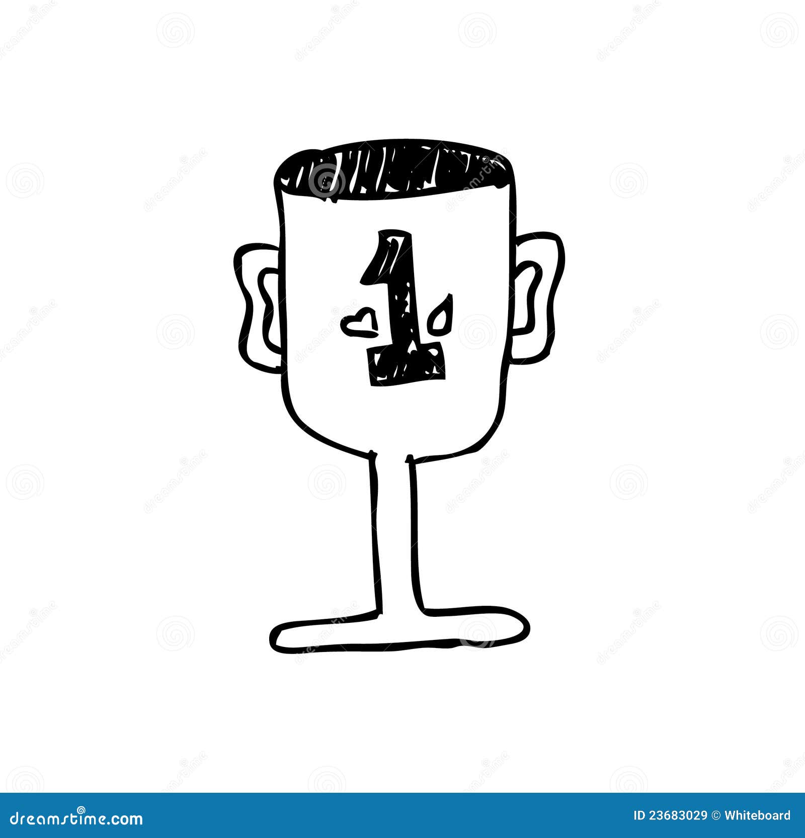 Primo posto del trofeo illustrazione di stock. Illustrazione di icona ...