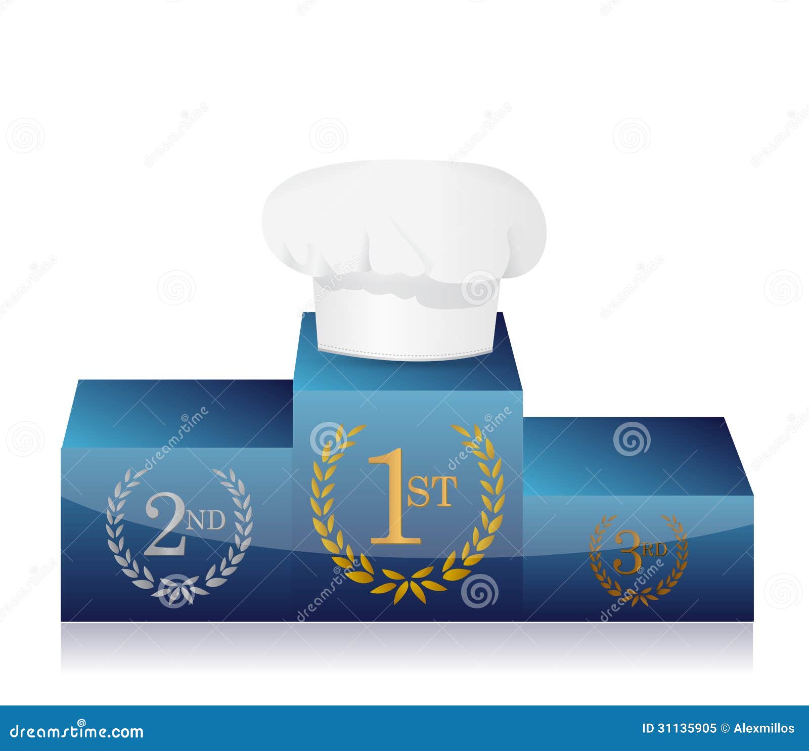 Primo Posto Sulla Cottura Del Concorso. Illustrazione di Stock ...