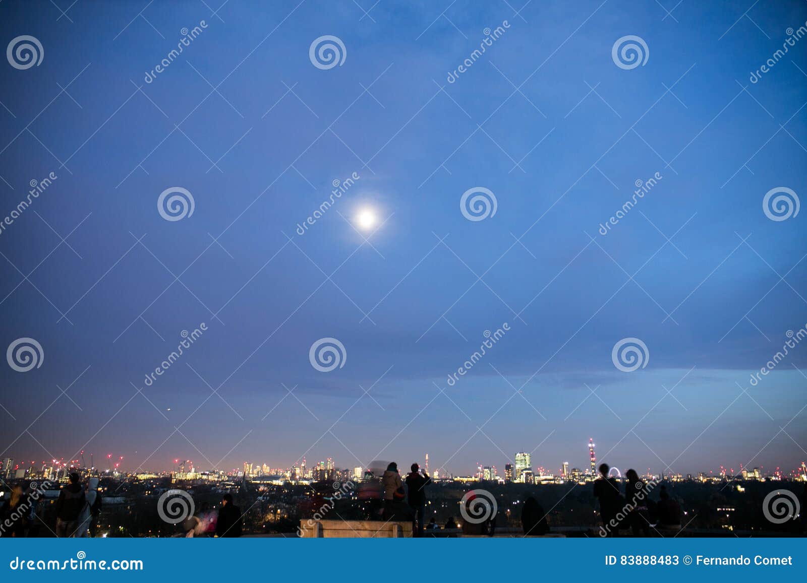 Primrose Hill at Night, London Stock Image - Image of city, town: 83888483