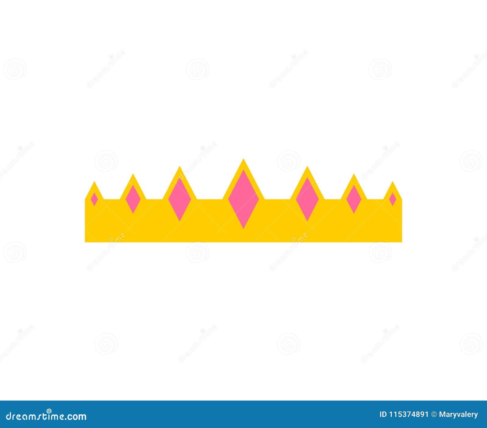 Prince Crown Isolated. Young King Cap of Gold Stock Vector ...