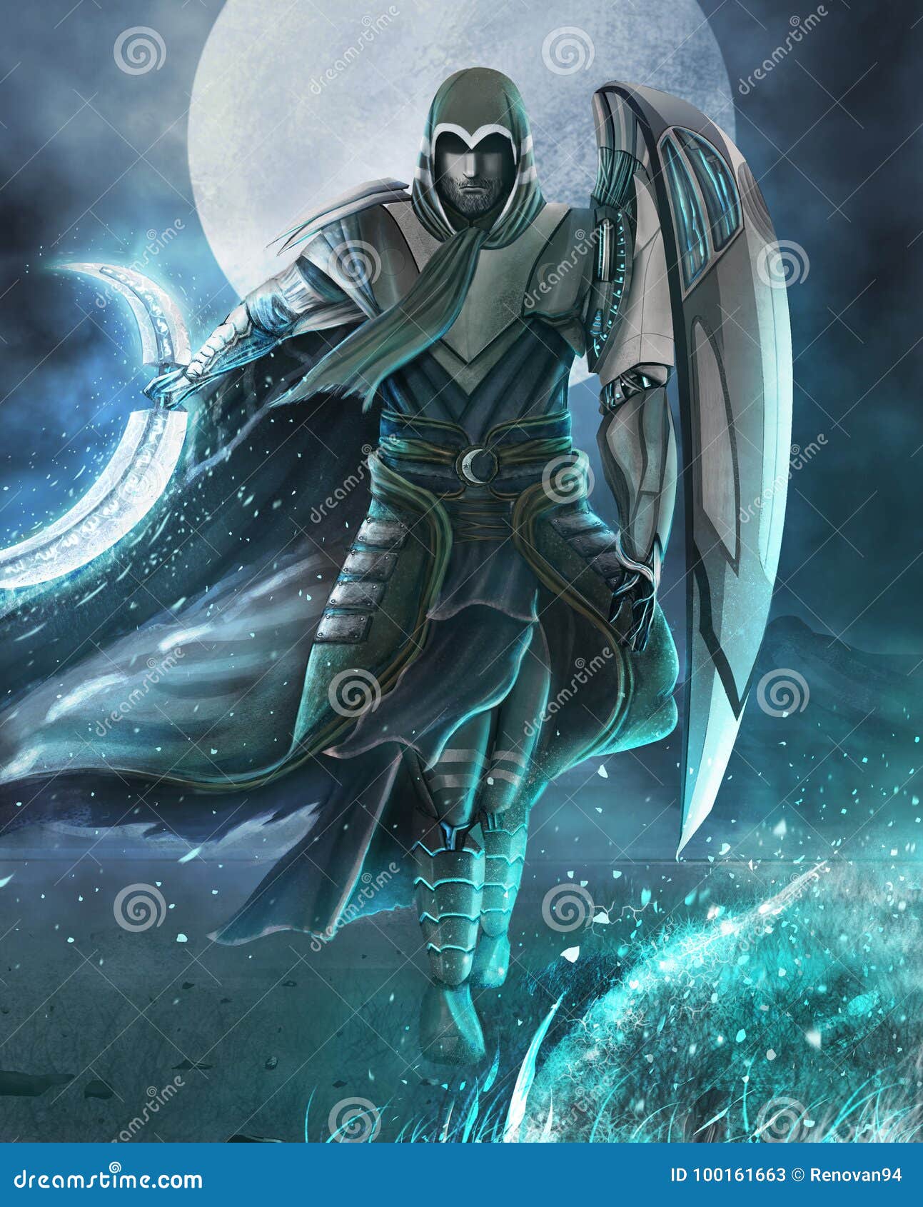 Prince de la lune illustration stock. Illustration du divertissement ...