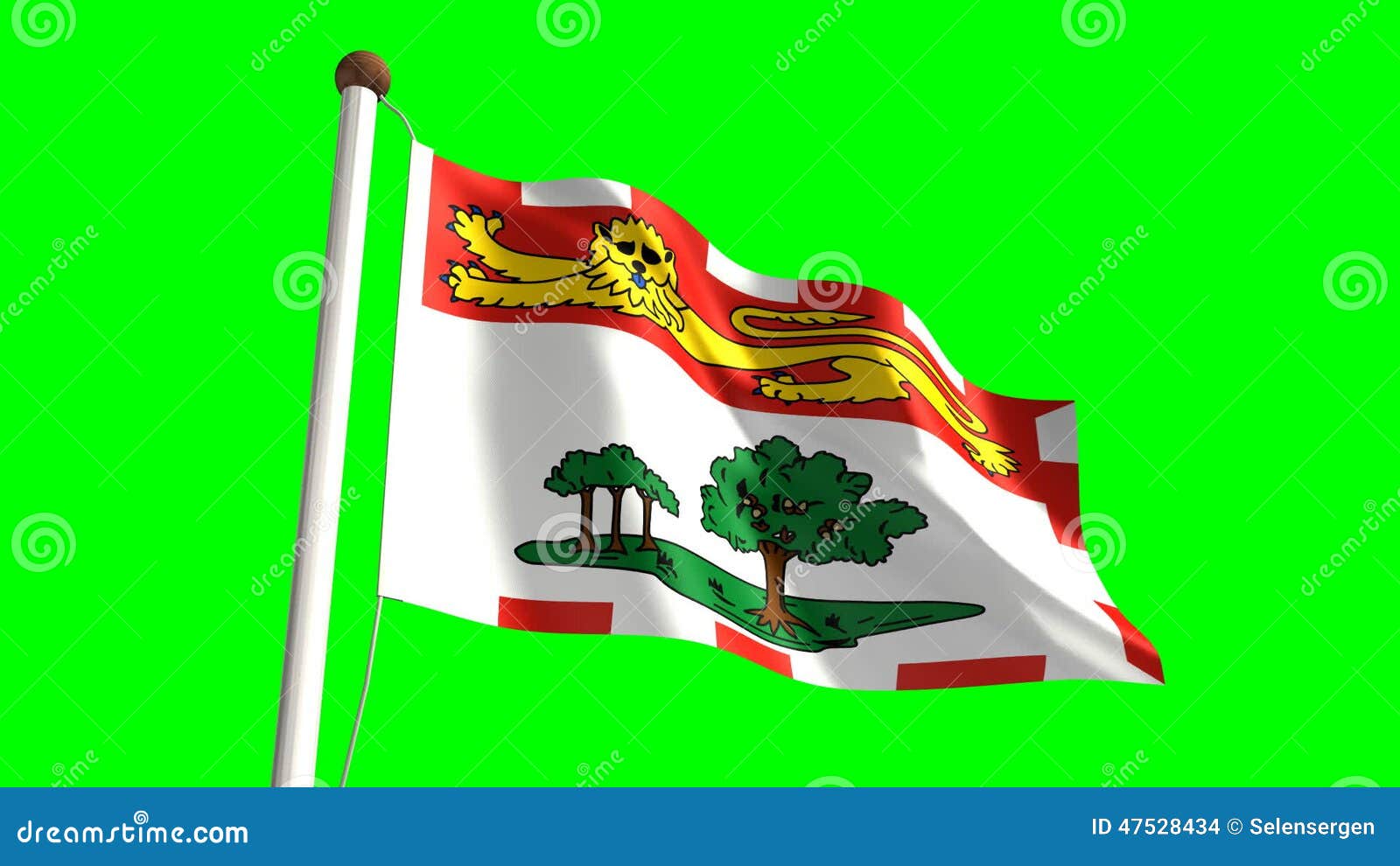 Prince Edward Island flag stock footage. Video of edward - 47528434