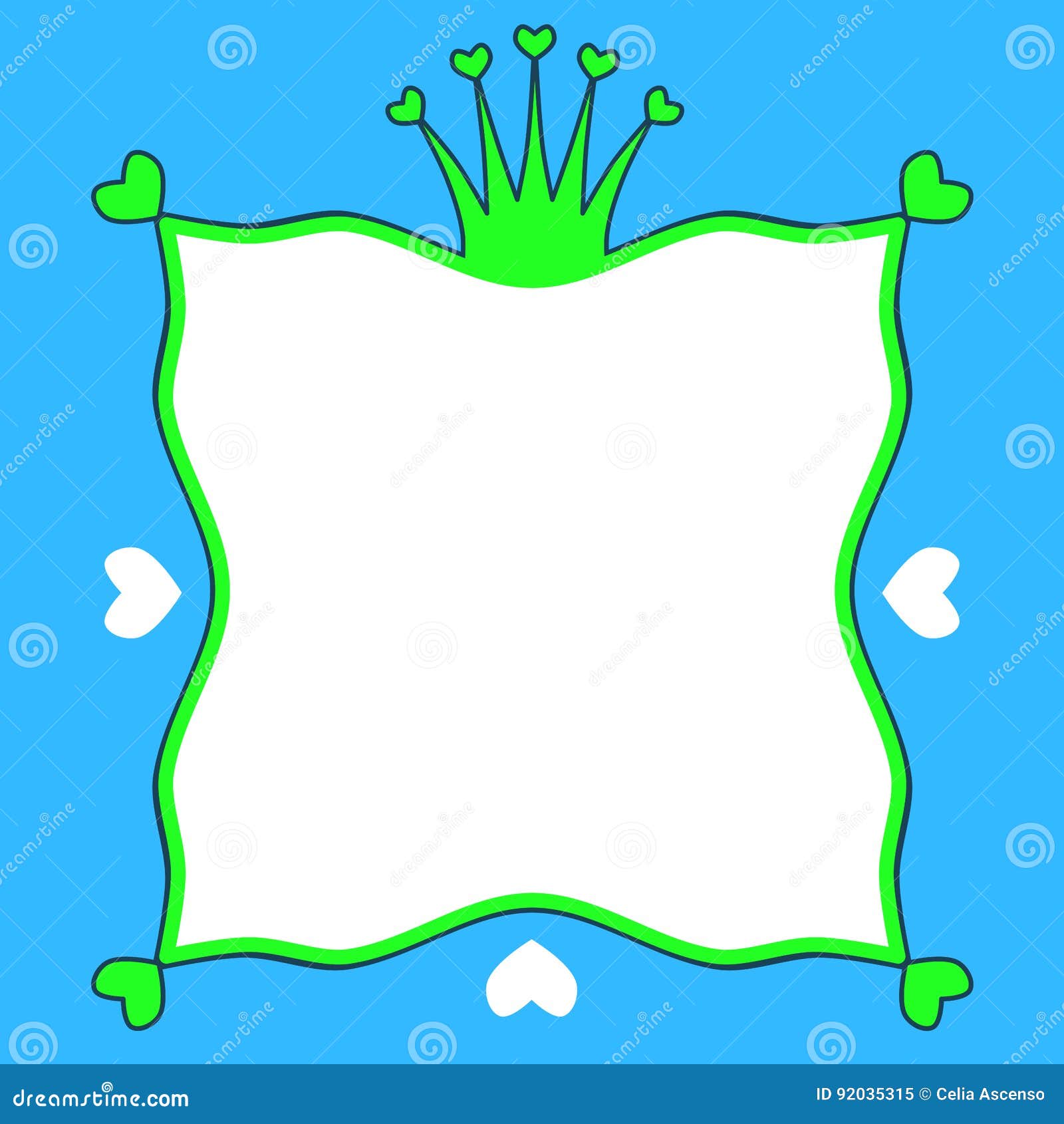 Frog Border Vector Illustration | CartoonDealer.com #12541716