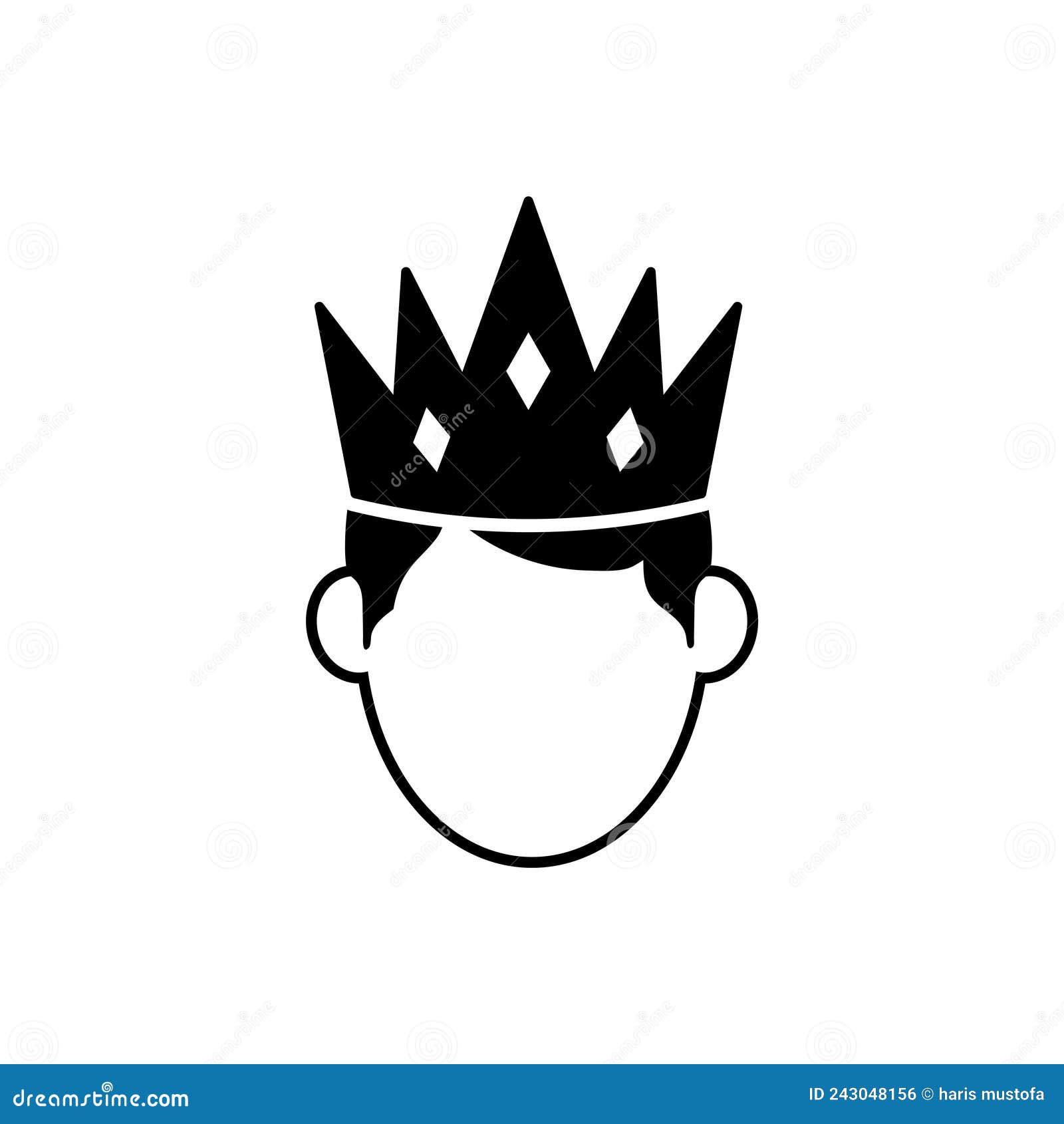 Prince Icon Design Template Vector Isolated Illustration Stock ...