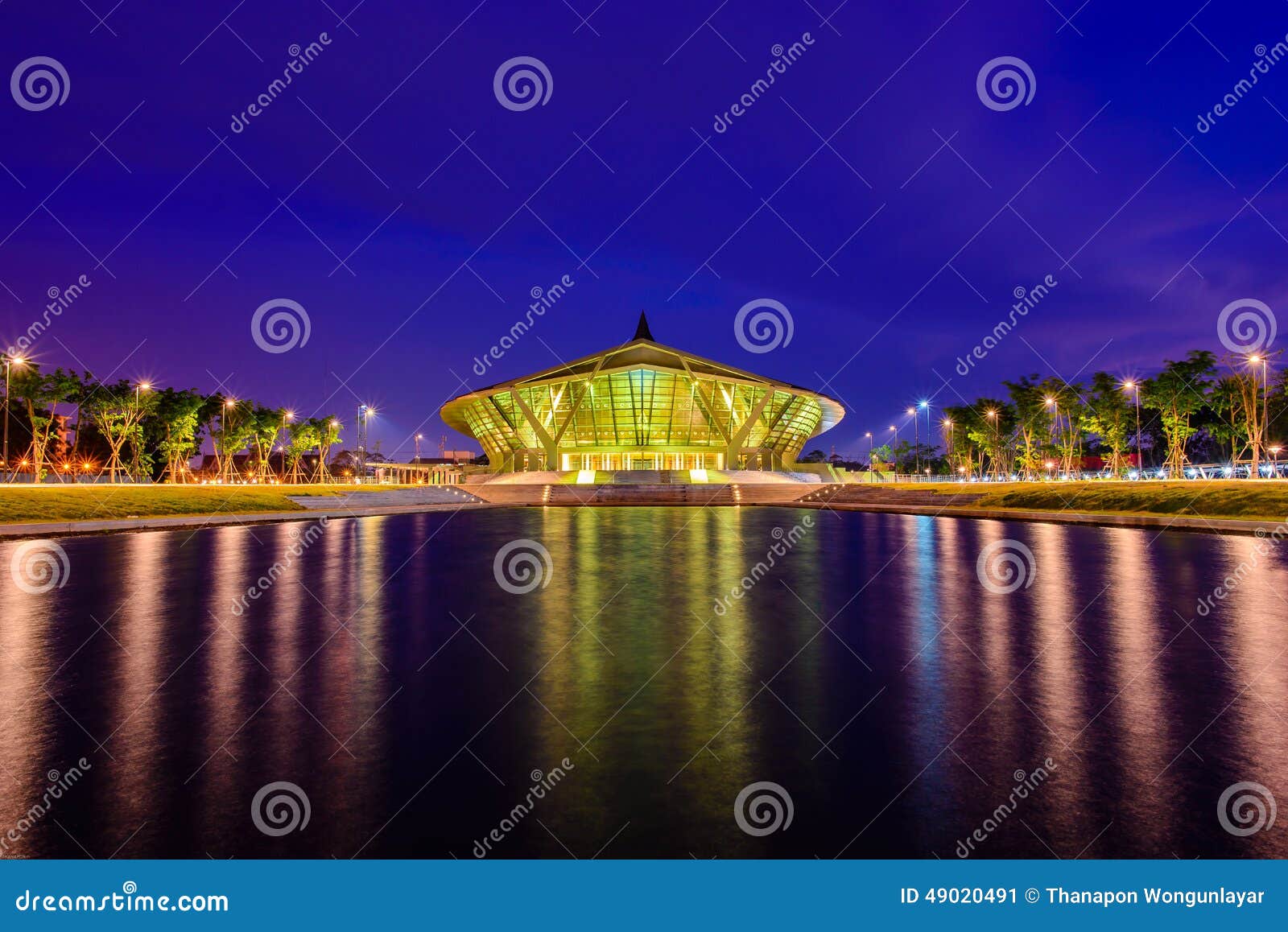 Prince Mahidol Hall. stock image. Image of campus, nakornpathom - 49020491