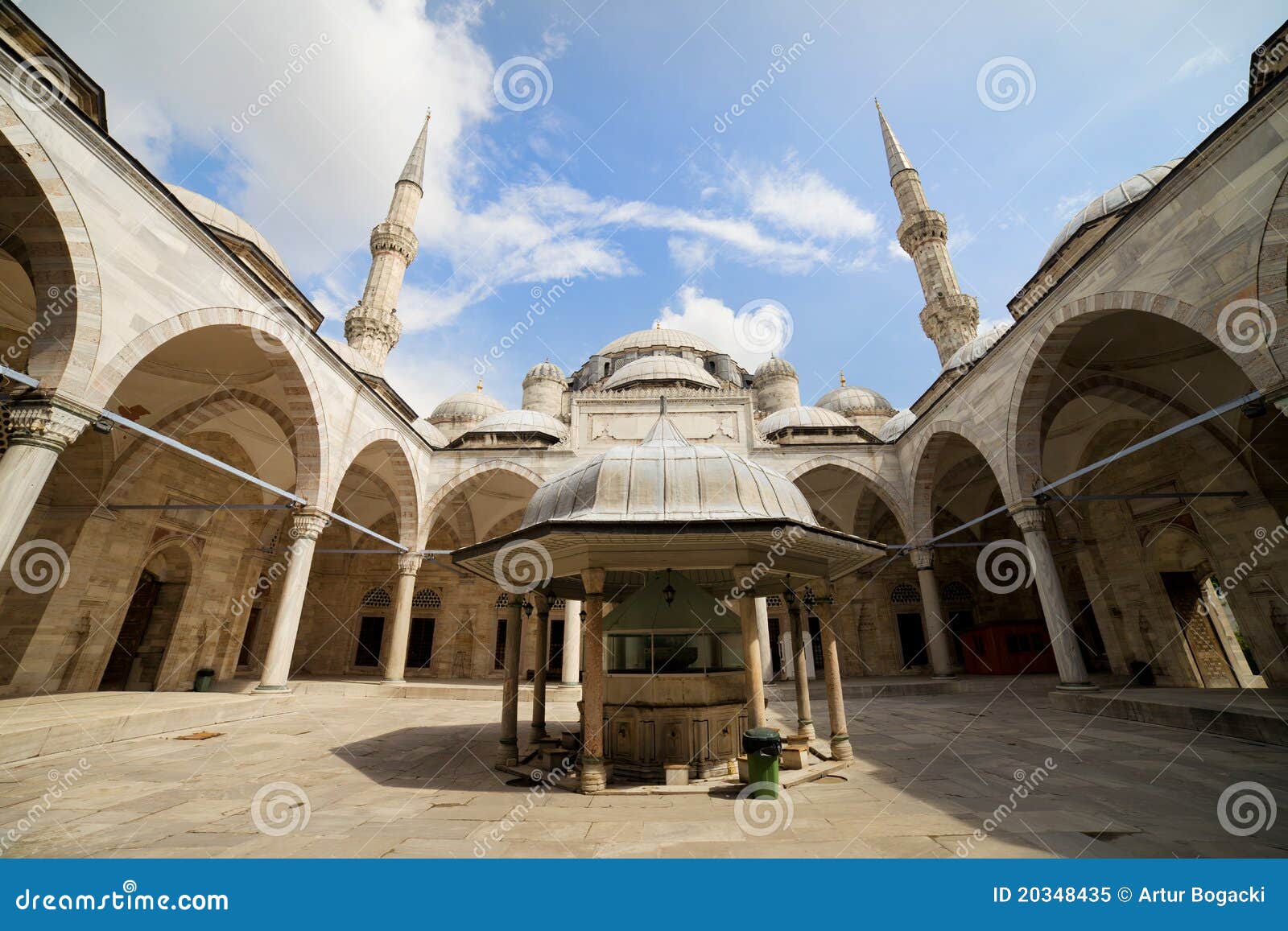 Prince Mosque Courtyard stock image. Image of east, landmark - 20348435
