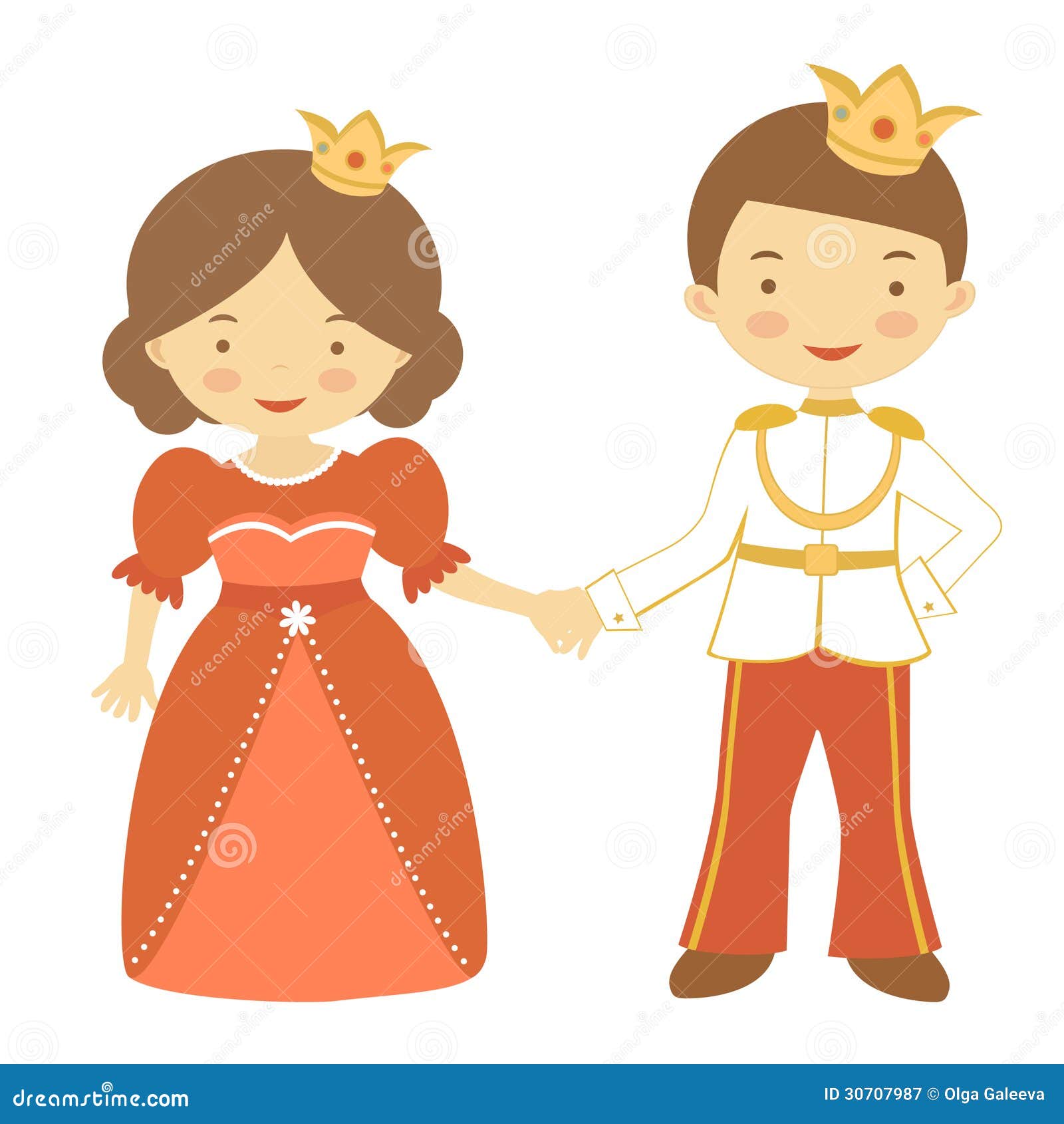 Prince and princess stock vector. Illustration of elegant - 30707987