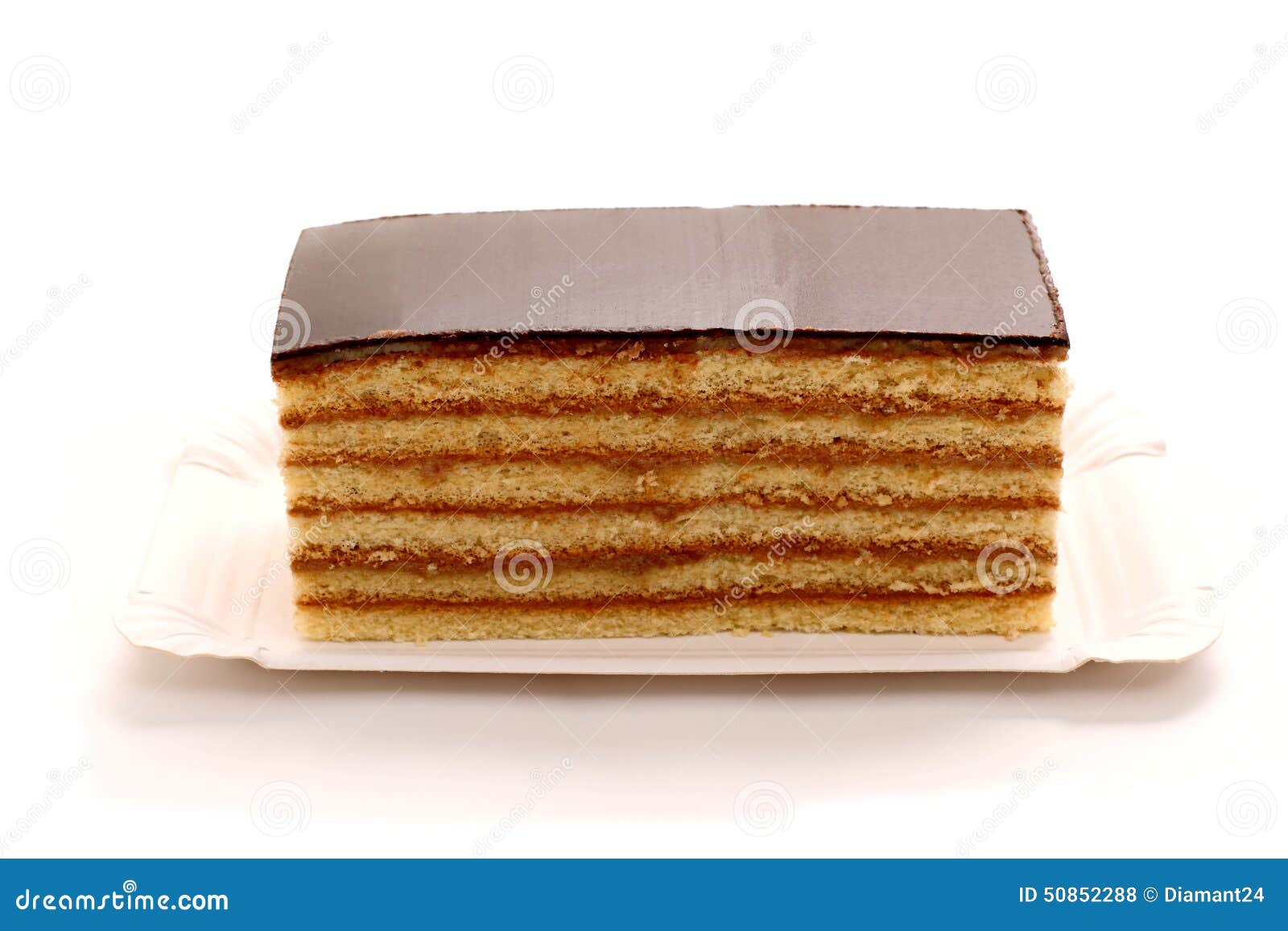 Prince Regent Cake, Biscuit With Chocolate Stock Photography ...
