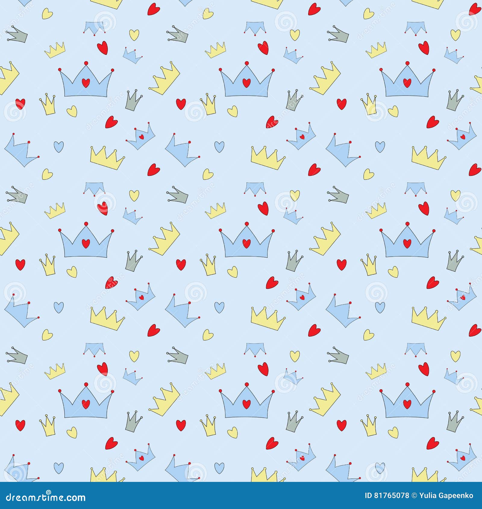 Prince Seamless Pattern Background Vector Illustration. Stock Vector ...