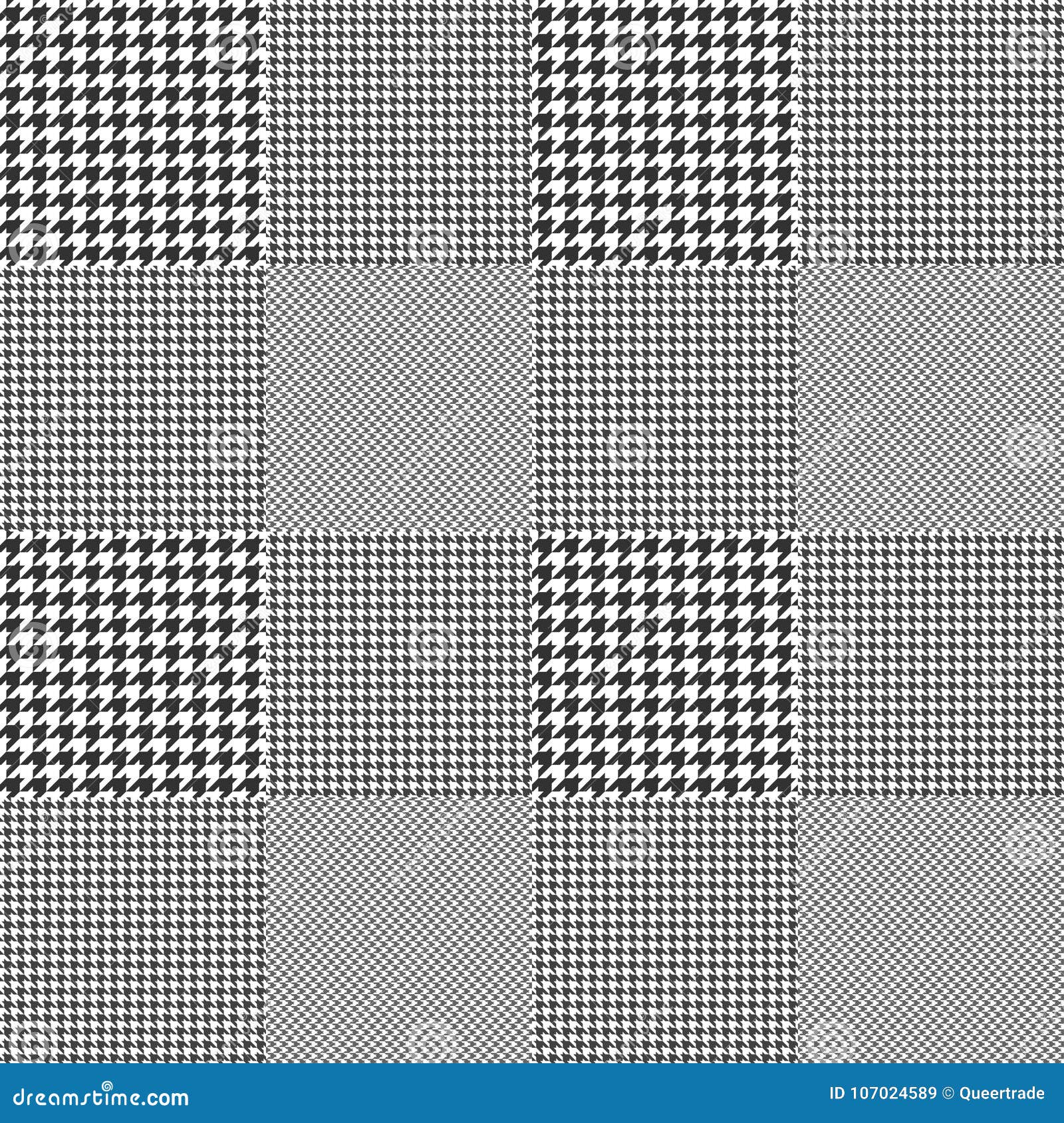 Prince of Wales check. stock vector. Illustration of design - 107024589