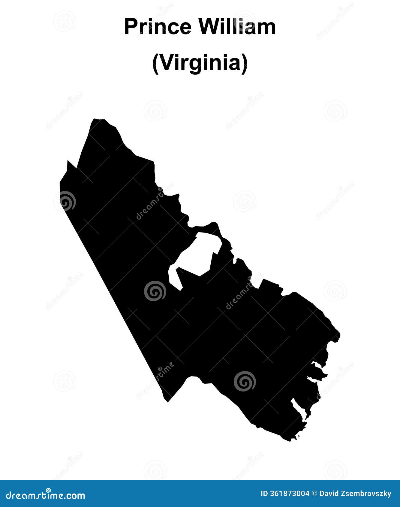 Prince William outline map stock illustration. Illustration of template ...